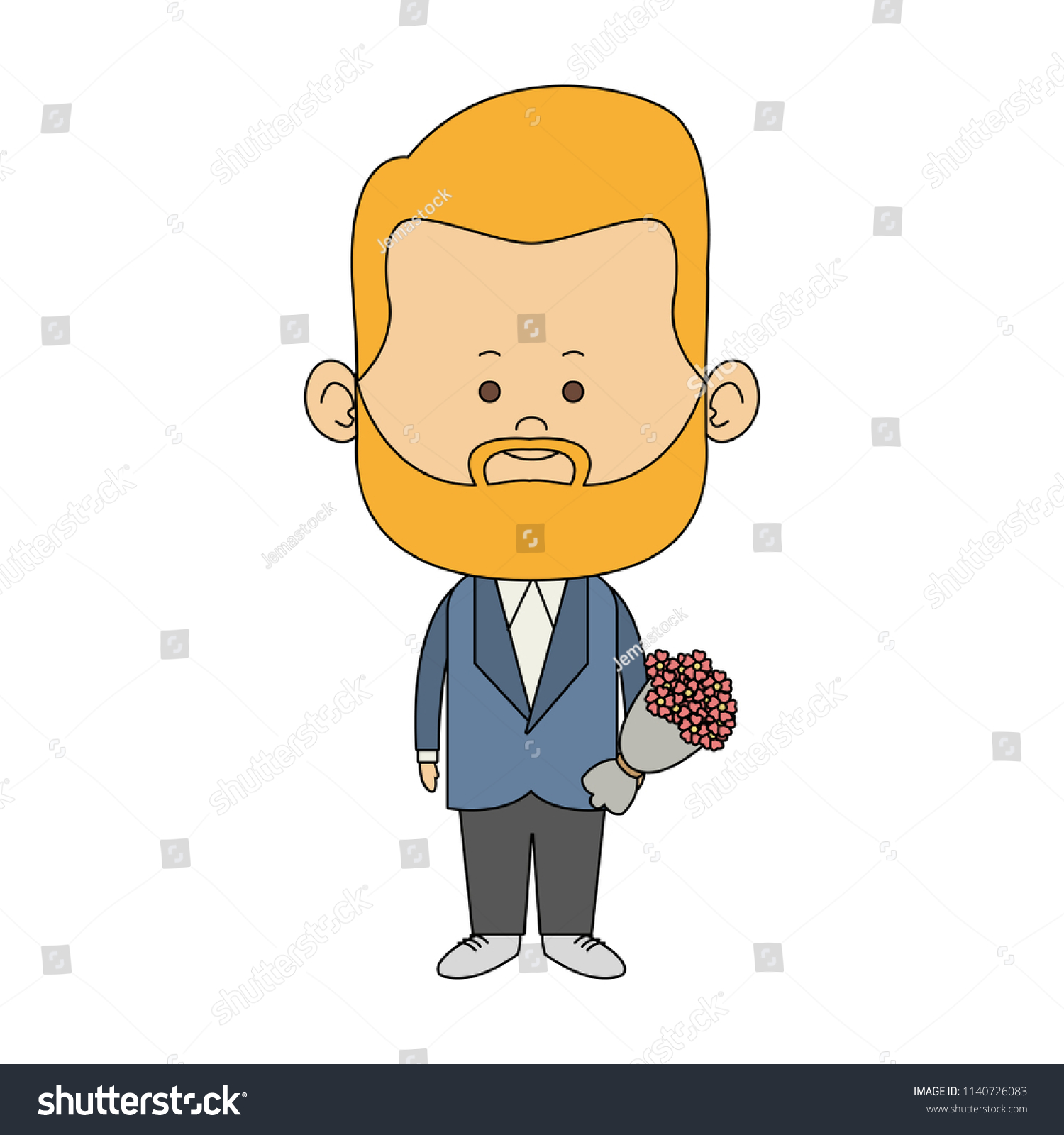 Cute Midget Man Cartoon Stock Vector (Royalty Free) 1140726083 ...