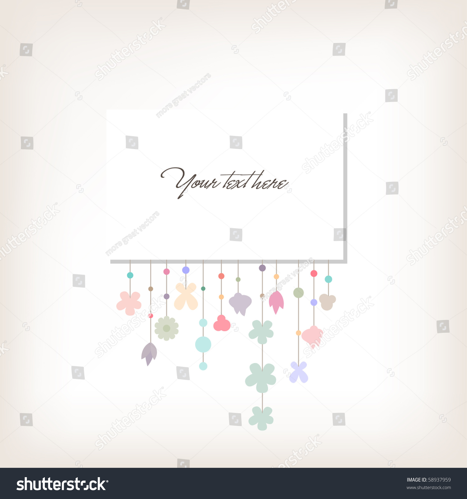 Cute Minimalistic Card Design Stock Vector (Royalty Free) 58937959 ...