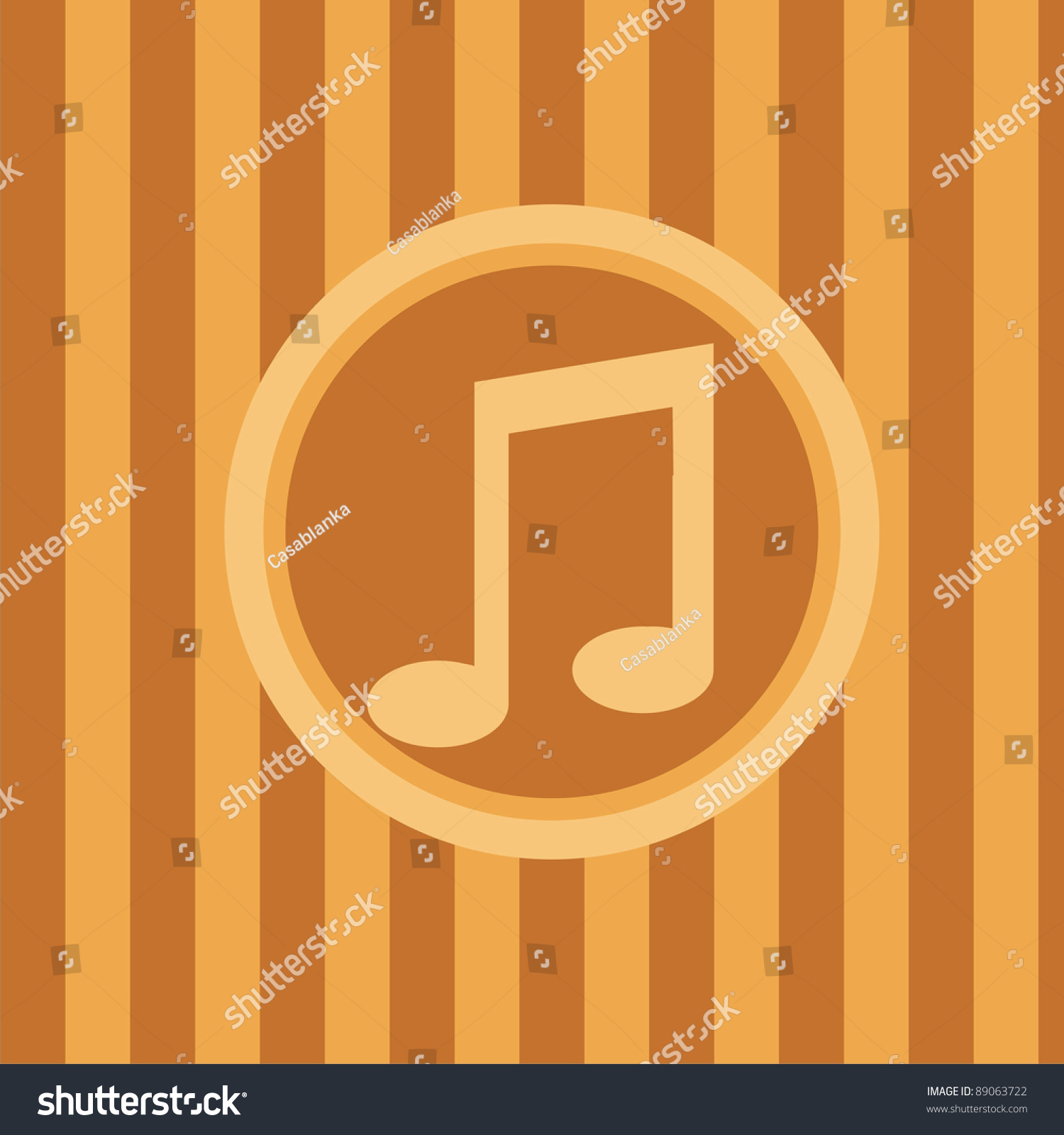 Cute Musical Background Stock Vector (Royalty Free) 89063722 | Shutterstock