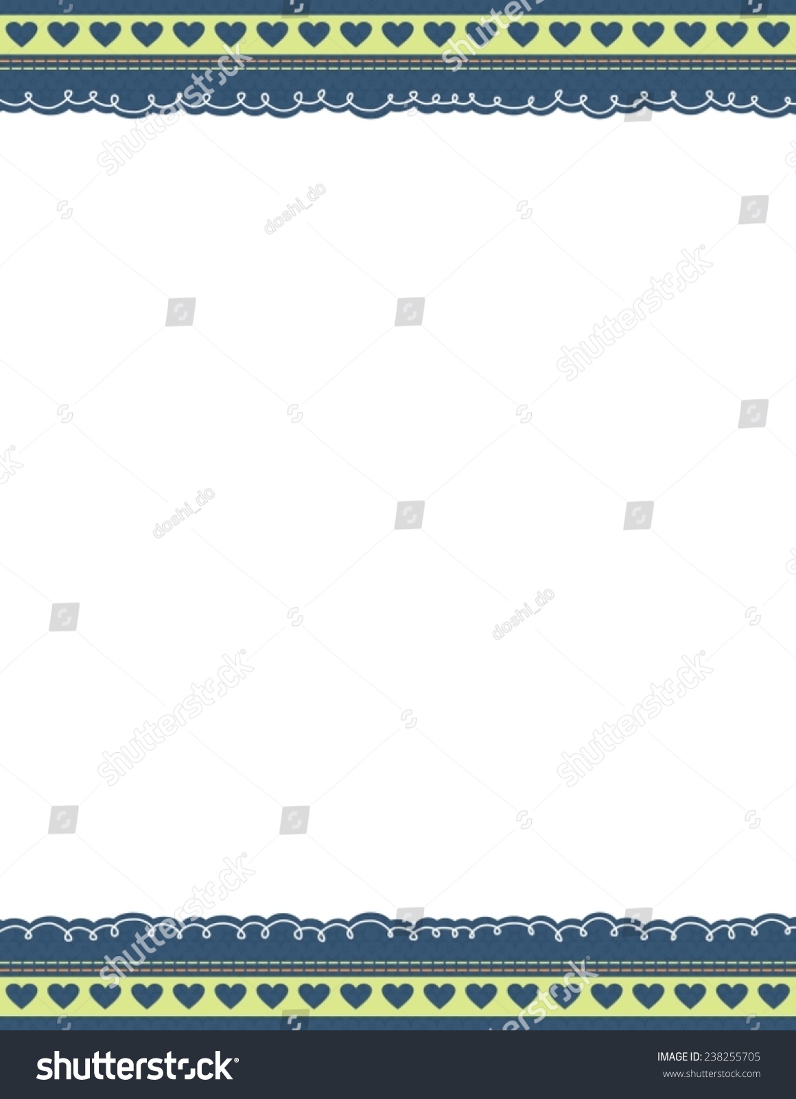 Cute Page Border Frame Vector Illustration : image vectorielle de stock ...