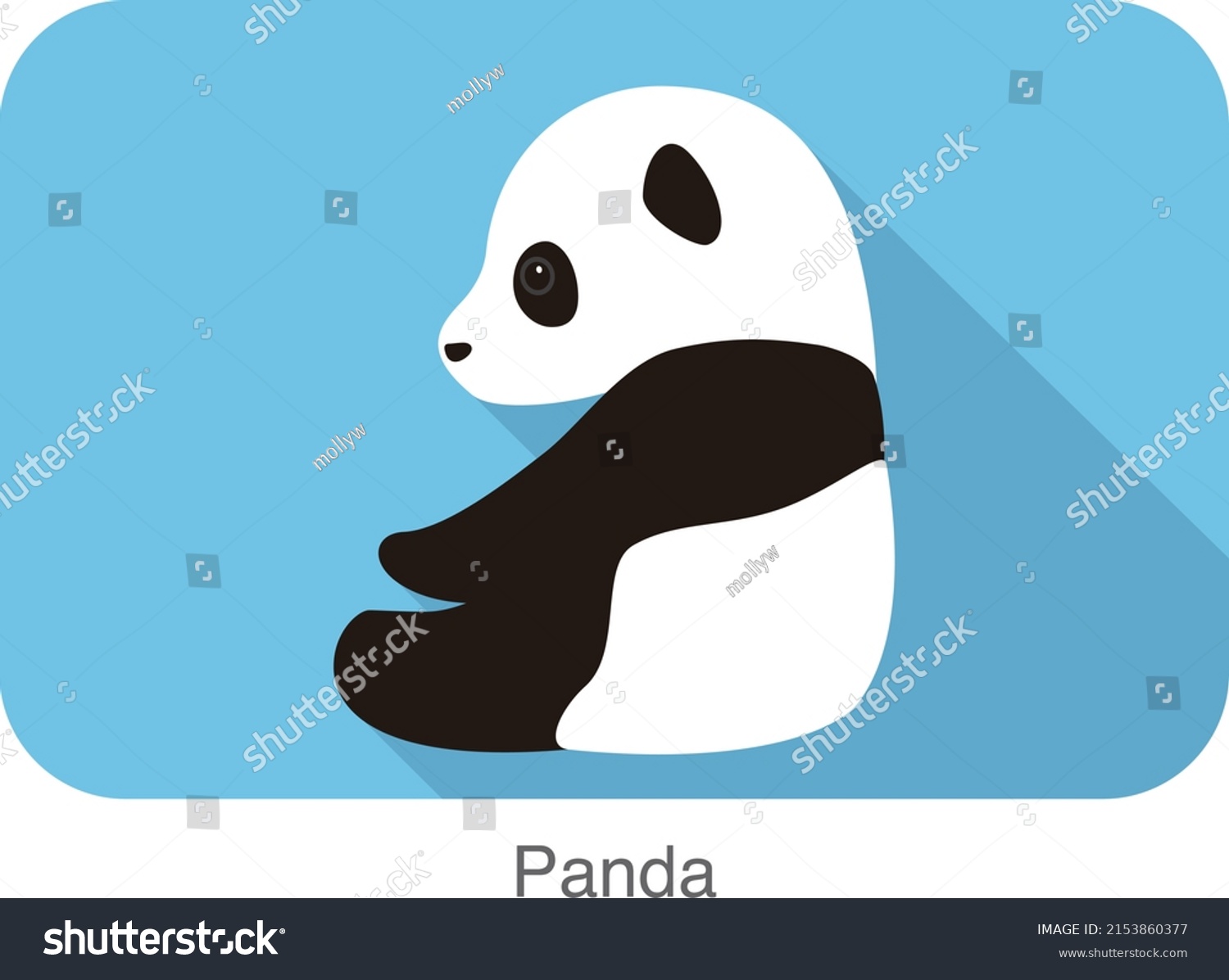 1,715 Panda profile Images, Stock Photos & Vectors | Shutterstock