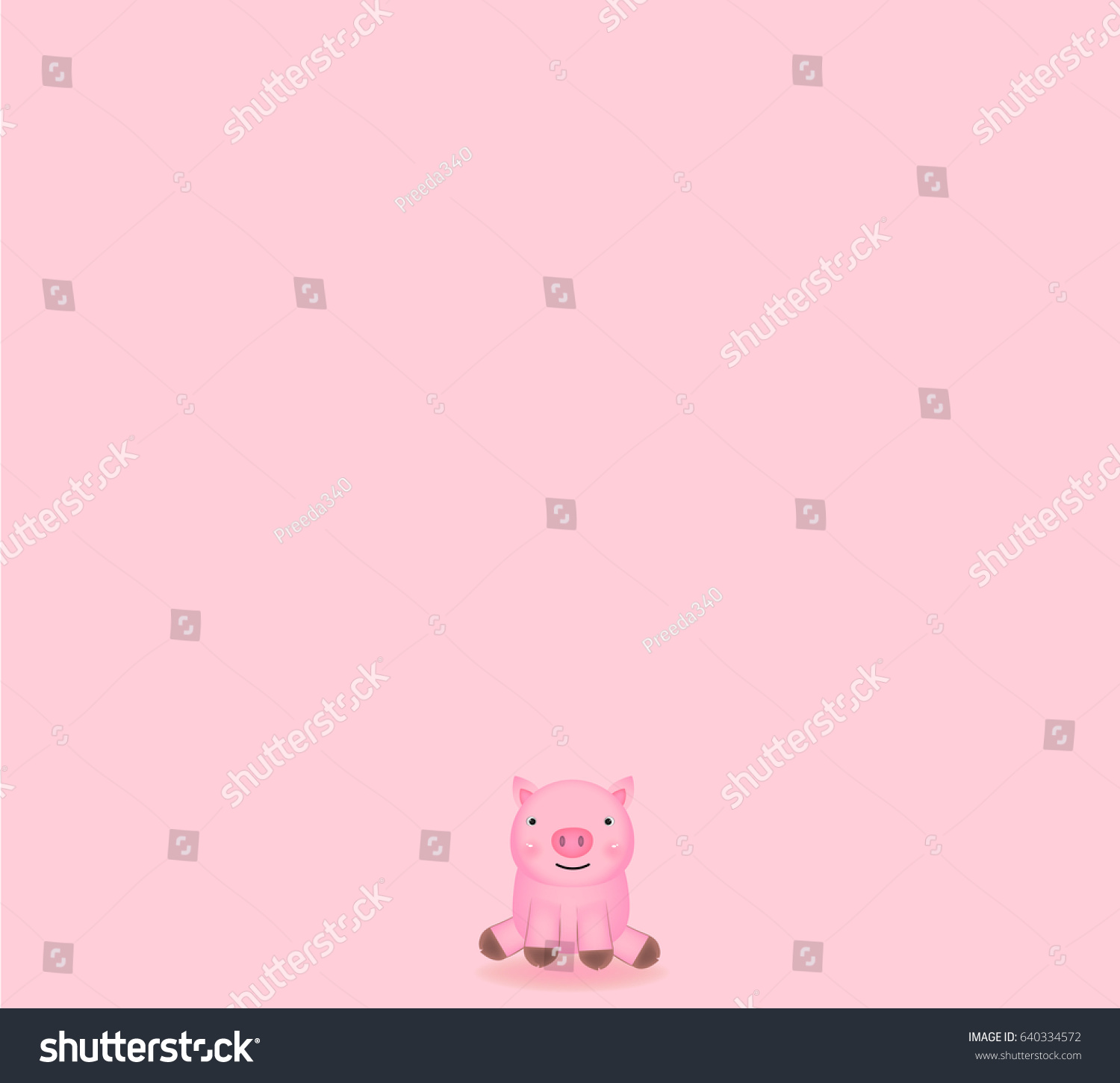 Cute Pig Backgrounds: vector de stock (libre de regalías) 640334572 ...
