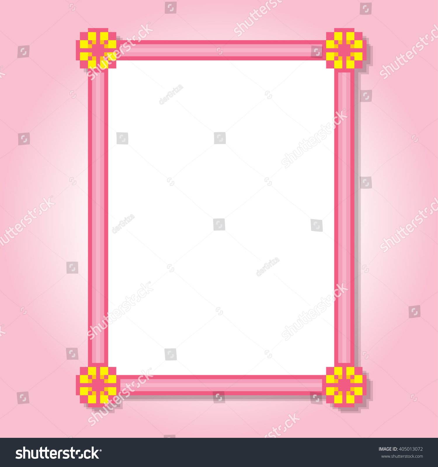 Cute Pixel Frame Pixel Art Old Stock Vector (Royalty Free) 405013072 ...