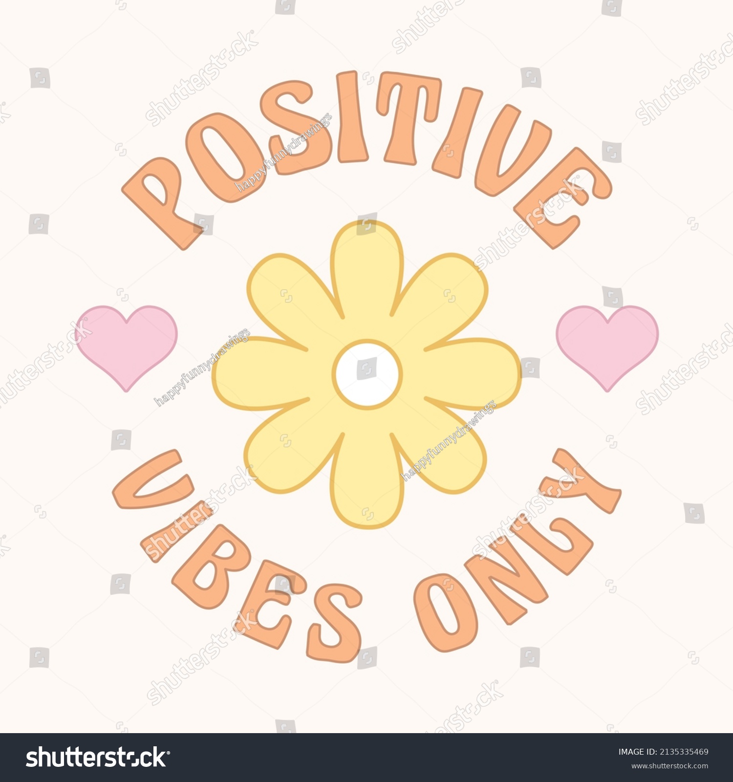 Cute Positive Slogan Typography Vector Illustration Stock Vector ...