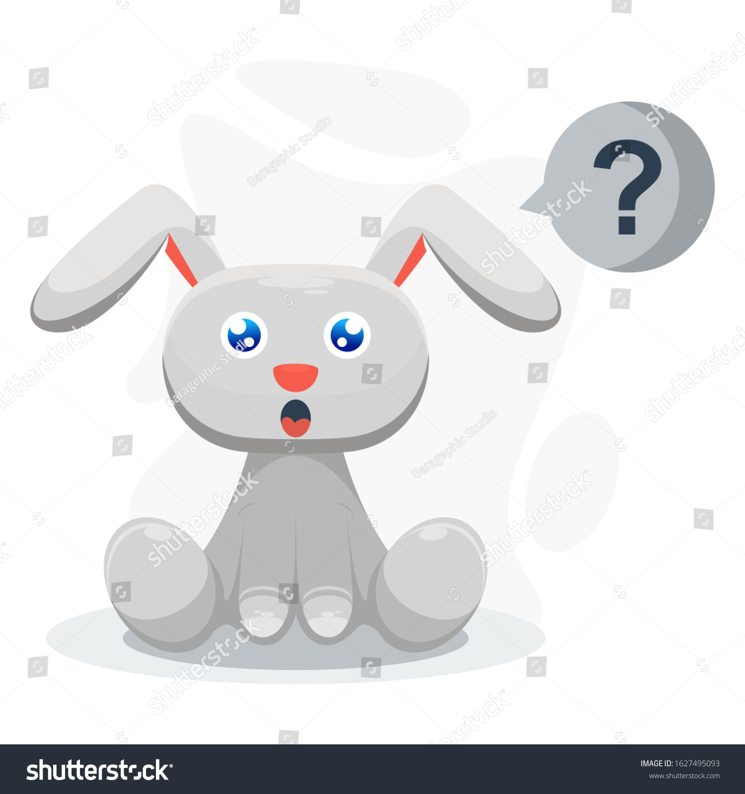 Cute Rabbit Emoticon Cartoon Vector: เวกเตอร์สต็อก (ปลอดค่าลิขสิทธิ์ ...