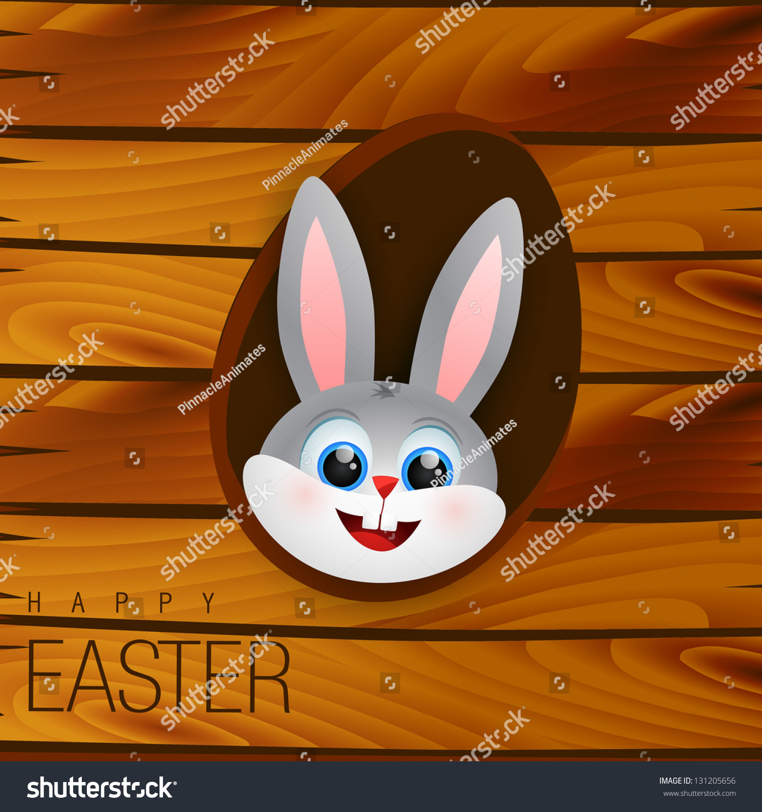 Cute Rabbit Face Illustration Design Stock Vector (Royalty Free ...