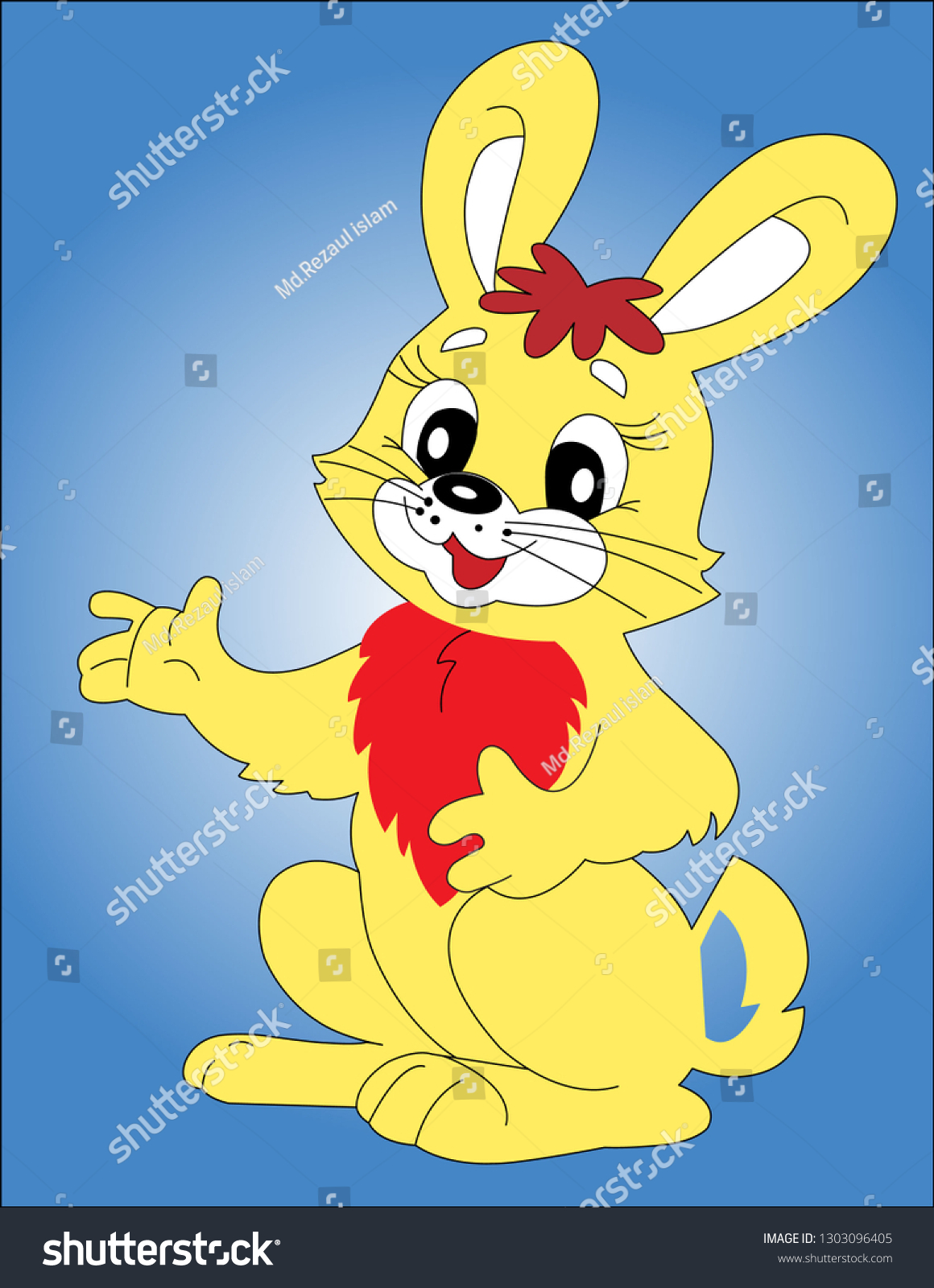 Cute Rabbit Poses Cartoon Vector Illustration: vetor stock (livre de ...