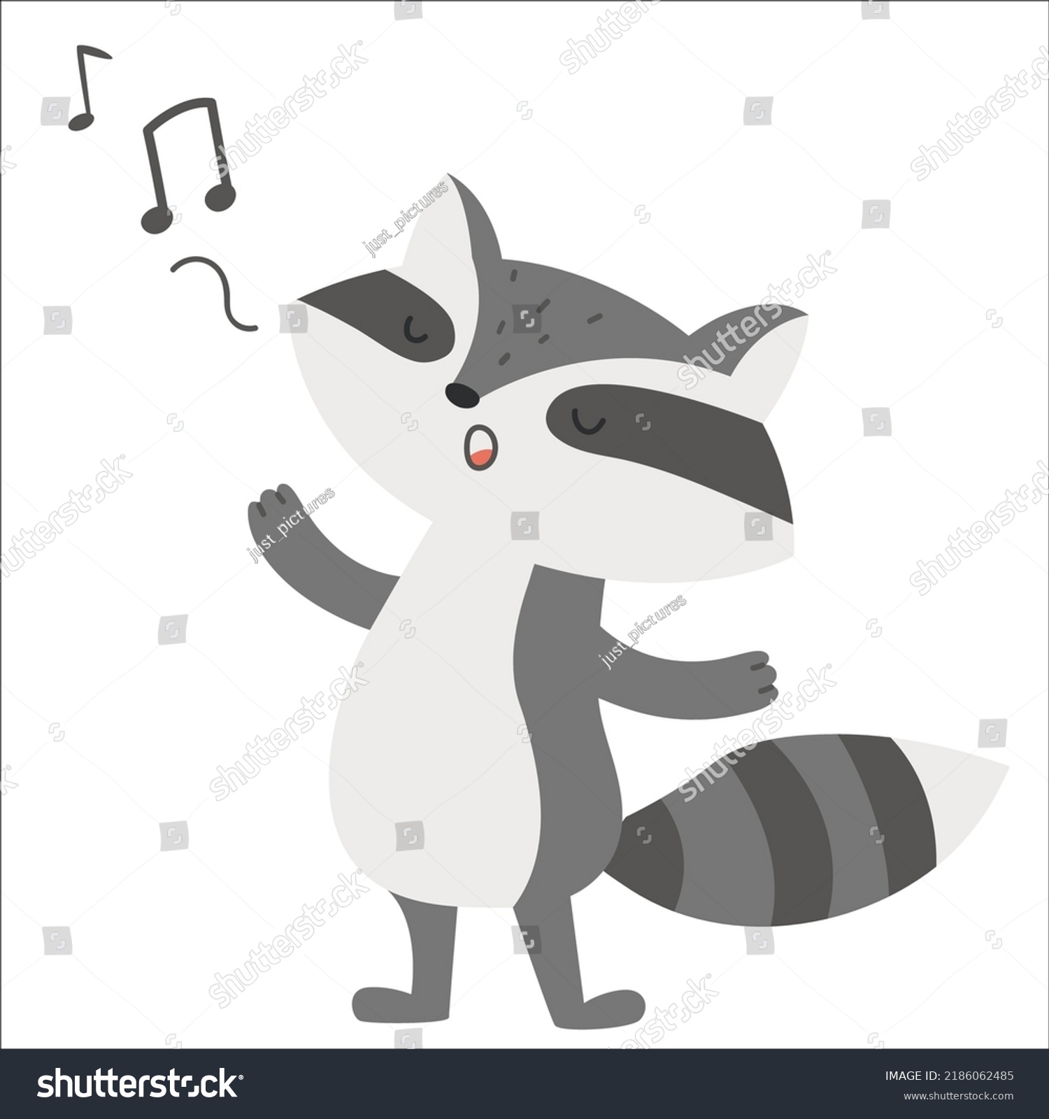 156 Raccoon singing Images, Stock Photos & Vectors | Shutterstock