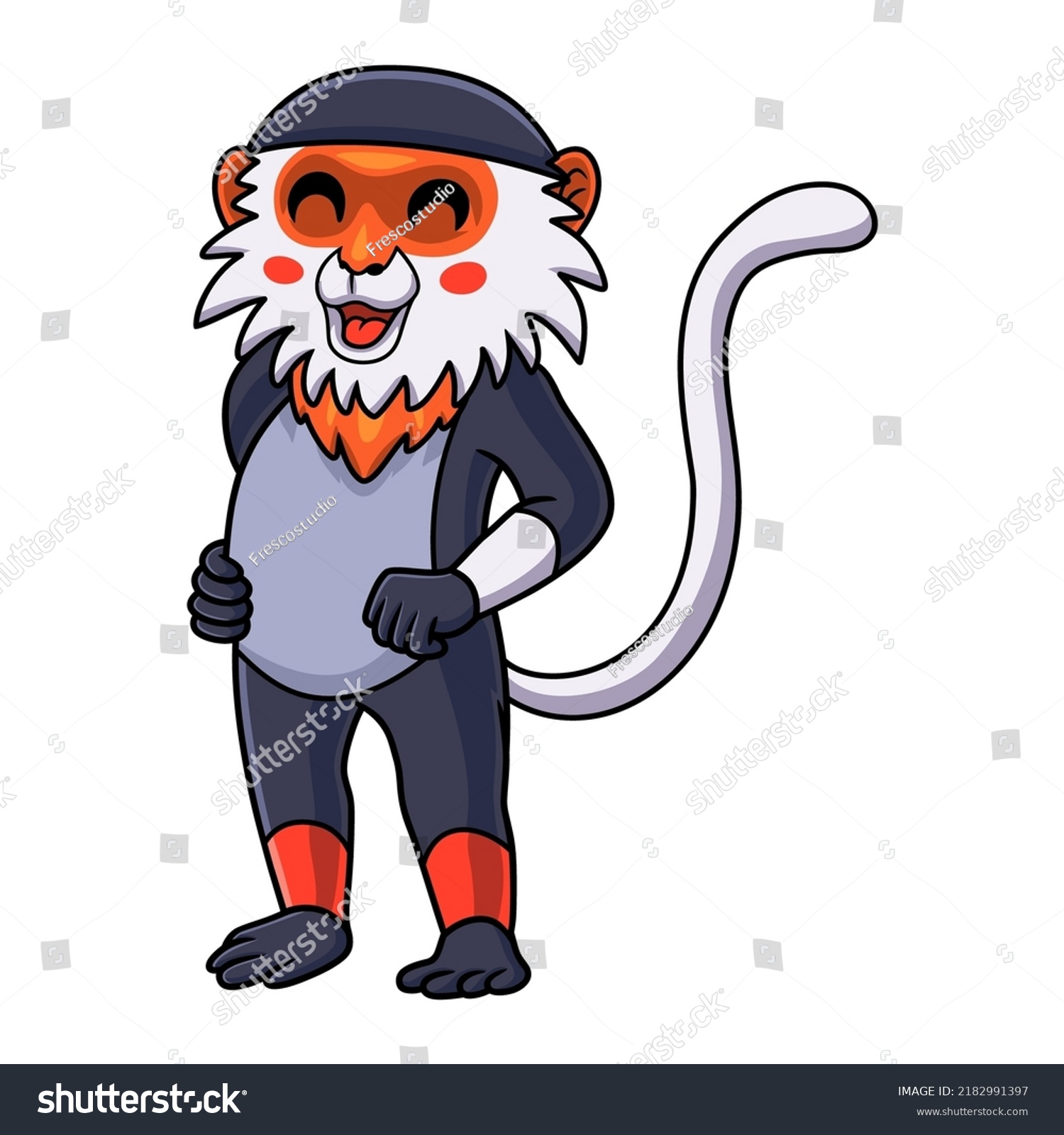 39 Red shanked douc Stock Vectors, Images & Vector Art | Shutterstock