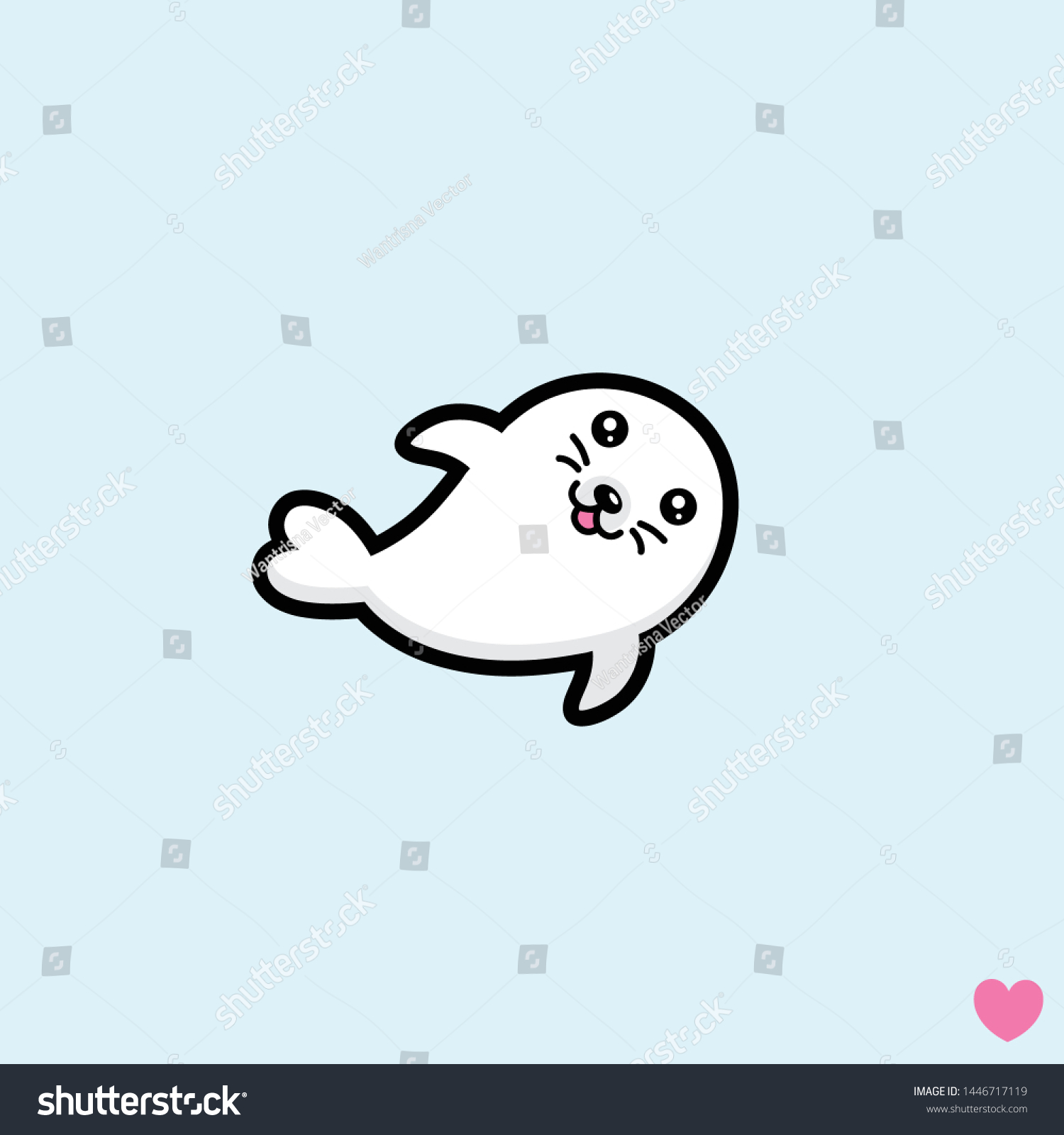 Cute Seal Design Vector Mascot Eps Stock Vector (Royalty Free ...