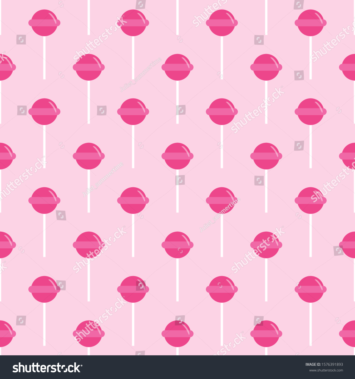 Cute Seamless Pattern Chupa Chups On Stock Vector (Royalty Free ...