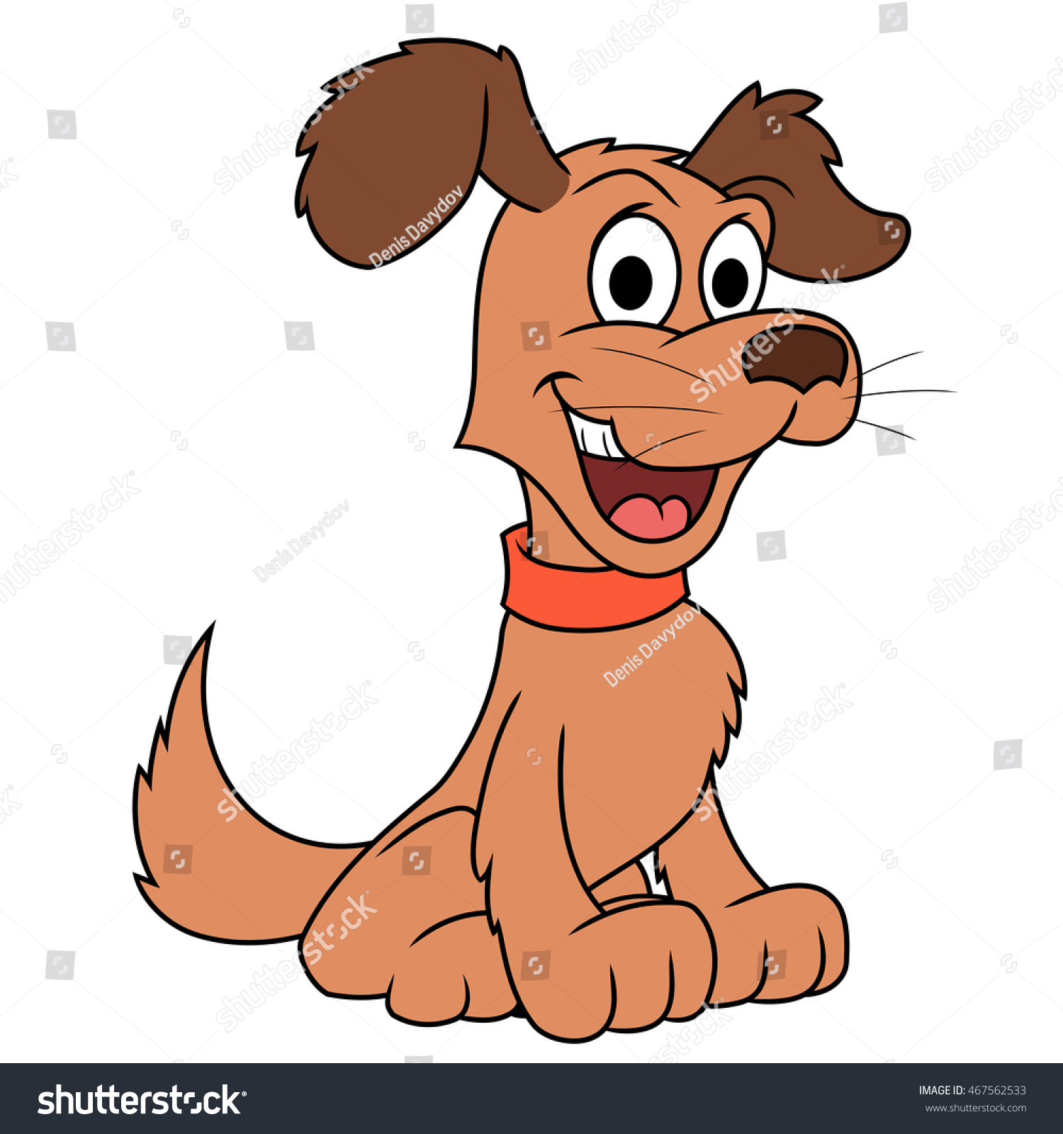 Cute Smiling Dog 2 Stock Vector 467562533 - Shutterstock