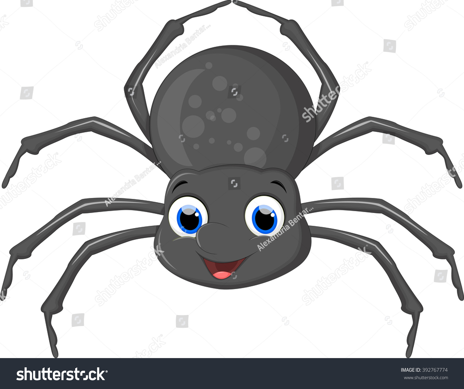 Cute Spider Cartoon Stock Vector (Royalty Free) 392767774 | Shutterstock