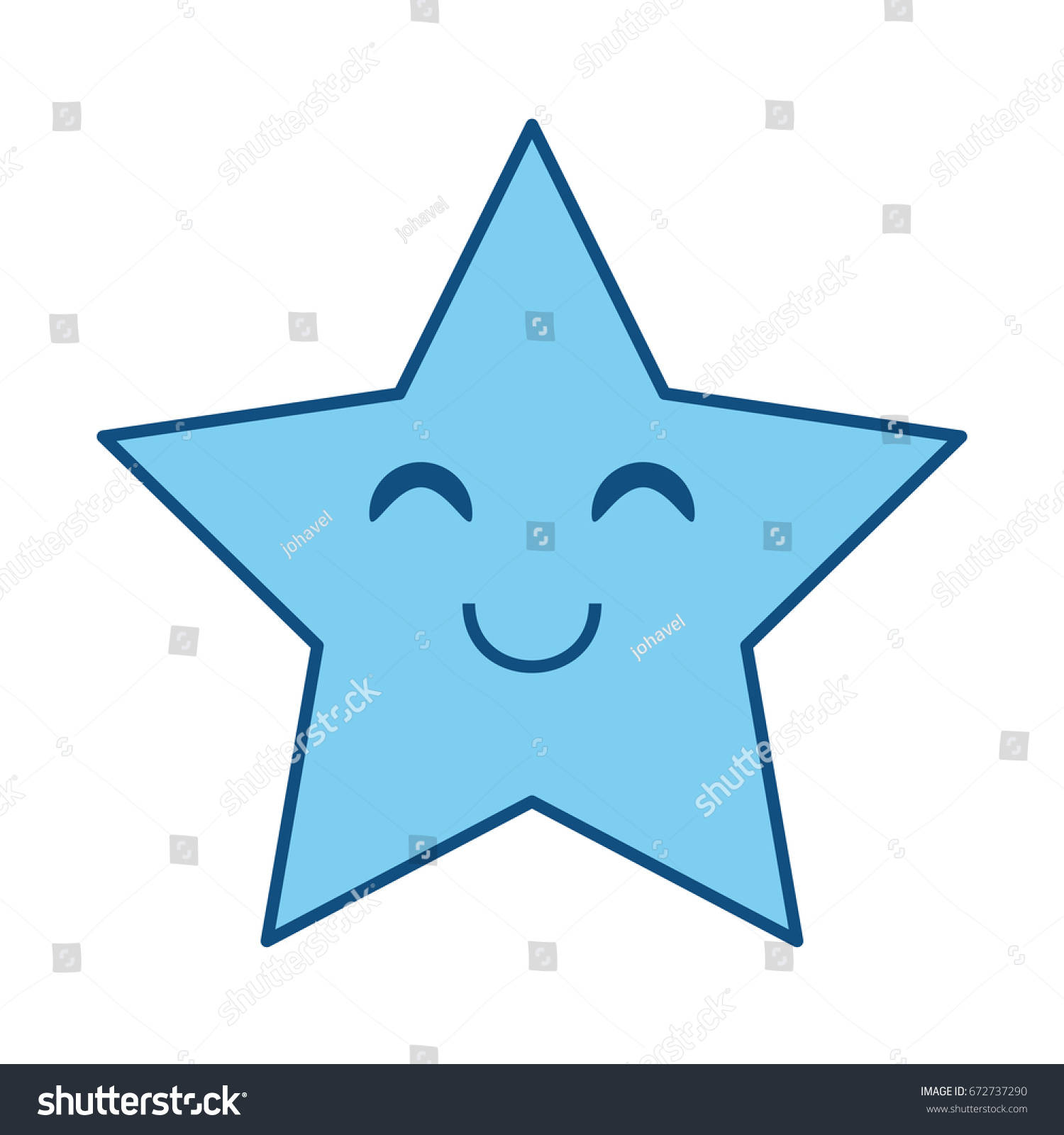 Cute Star Cartoon Stock Vector (Royalty Free) 672737290 | Shutterstock