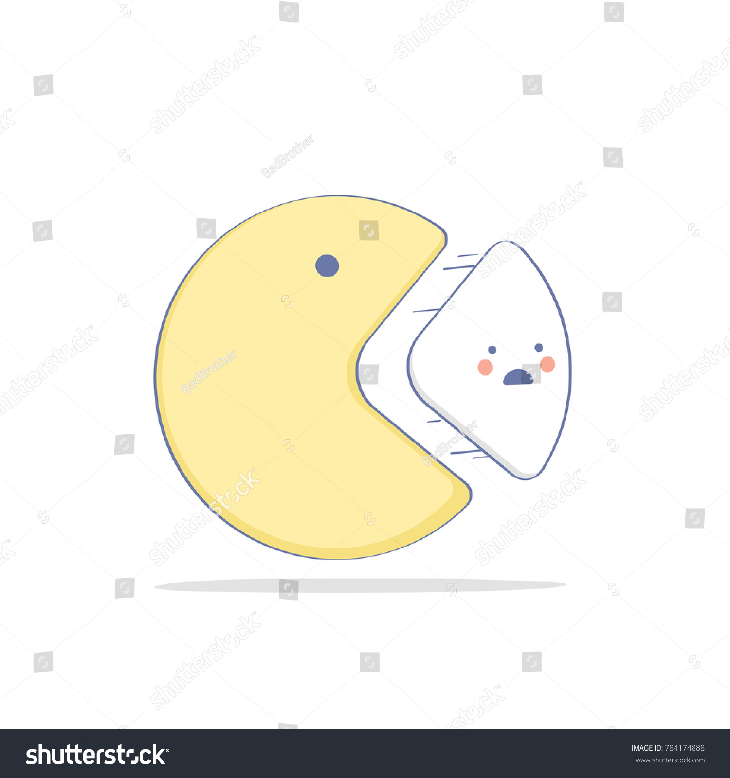 Cute Statistics Illustration Fun Pie Chart Stock Vector (Royalty Free ...