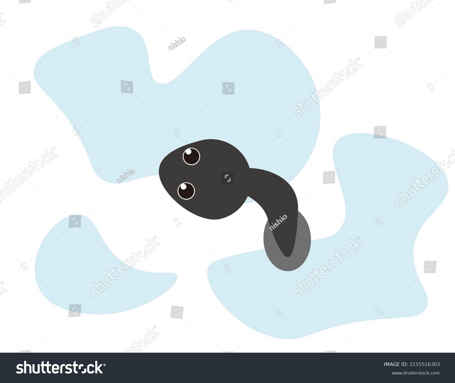 Cute Tadpoles Vector Illustration Stock Vector (Royalty Free ...