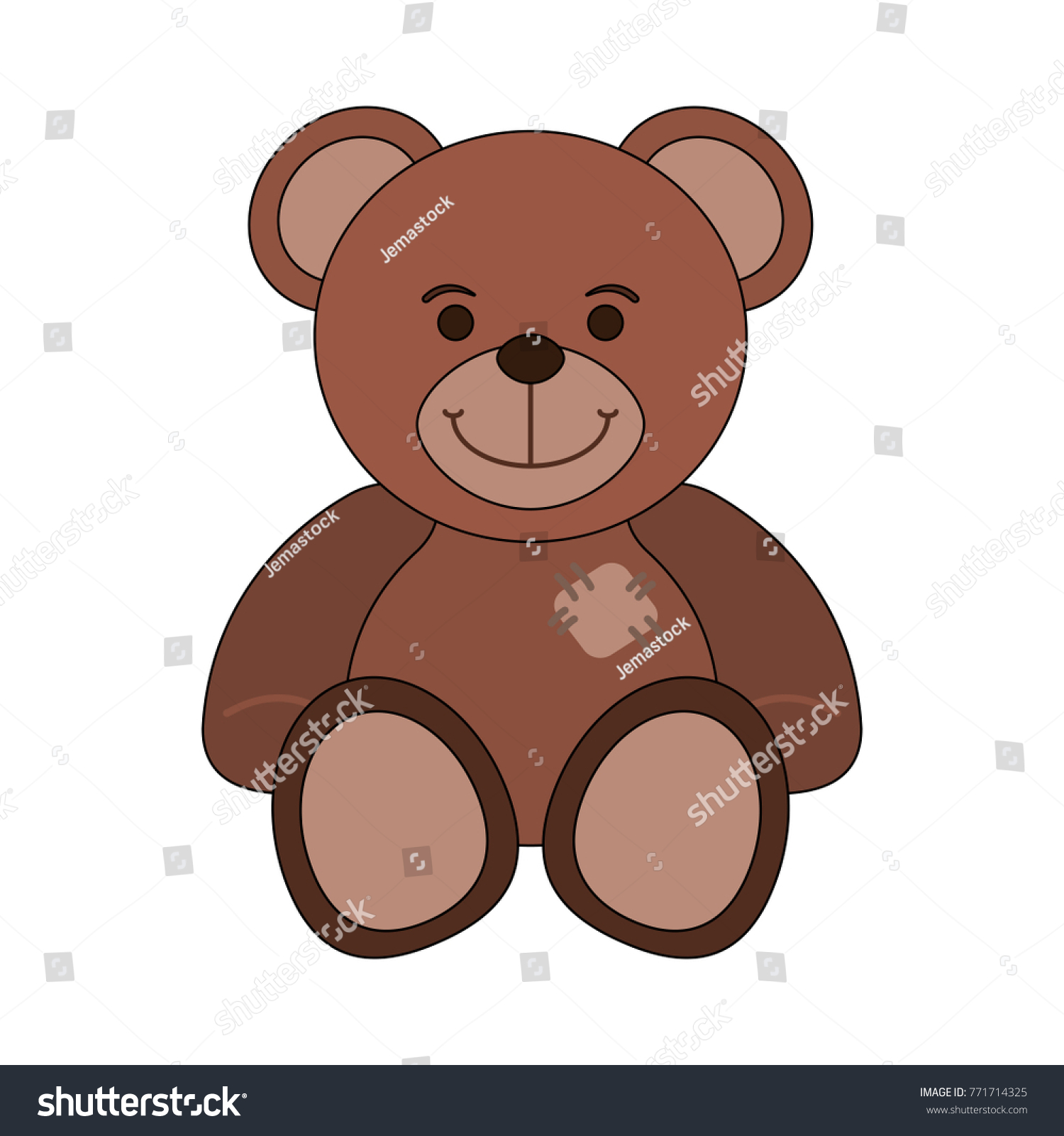 Cute Teddy Cartoon Stock Vector (Royalty Free) 771714325 | Shutterstock
