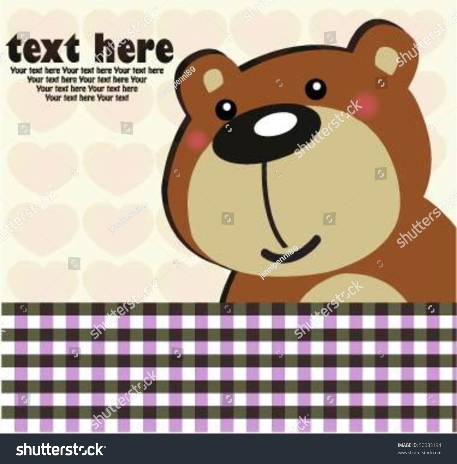 Cute Teddy Text 5 Stock Vector (Royalty Free) 50033194 | Shutterstock