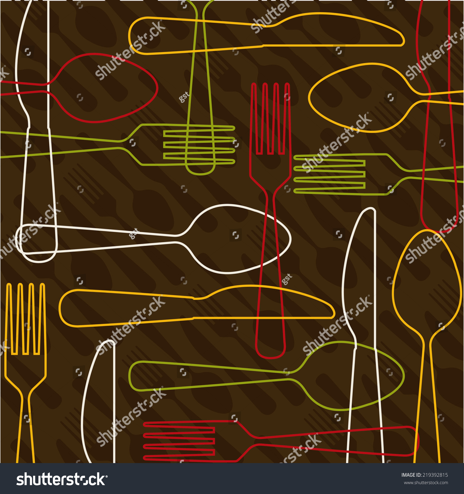 Cutlery Graphic Design Vector Illustration Stock Vector (Royalty Free ...