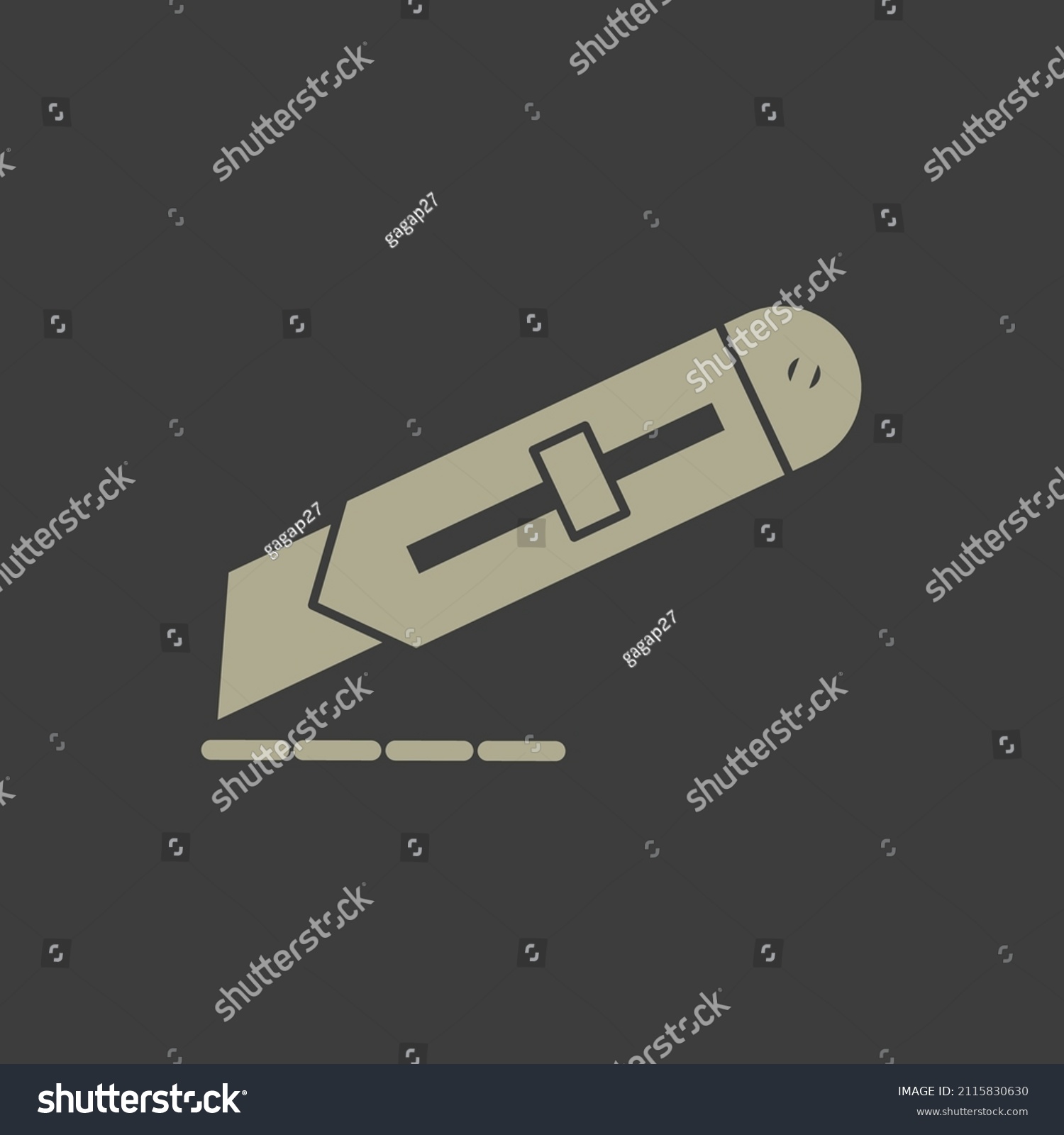 Cutter Icons Symbol Vector Elements Infographic Stock Vector (Royalty ...