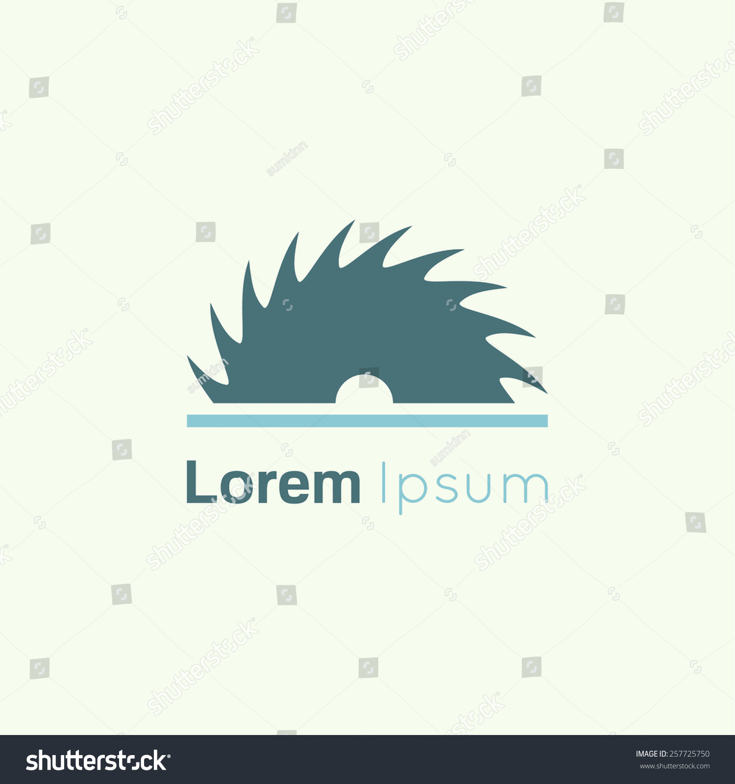 Cutting Circle Blade Vector Logo Icon Stock Vector (Royalty Free ...