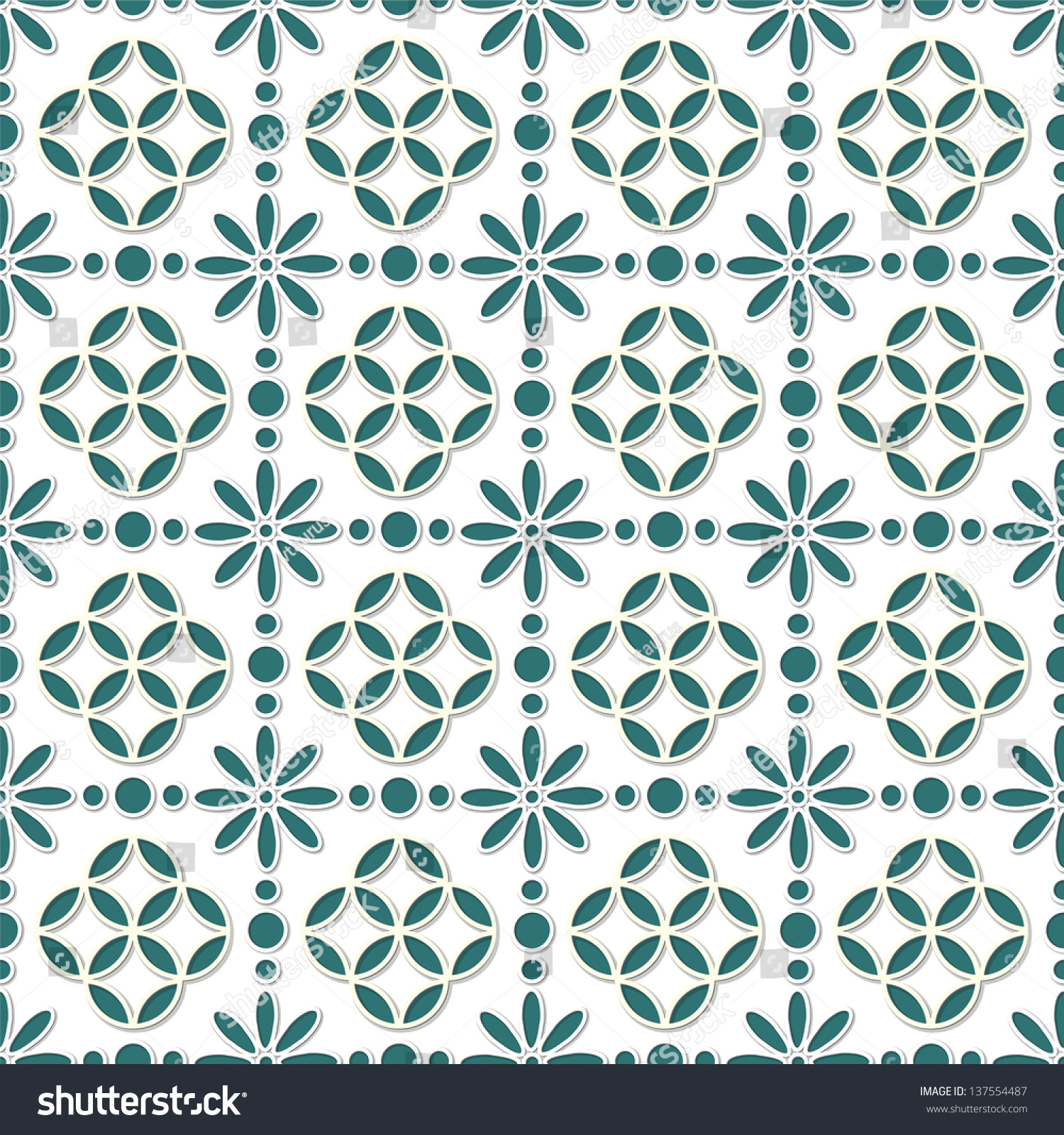 Cutwork Embroidery Seamless Texture Vector Illustration Stock Vector ...