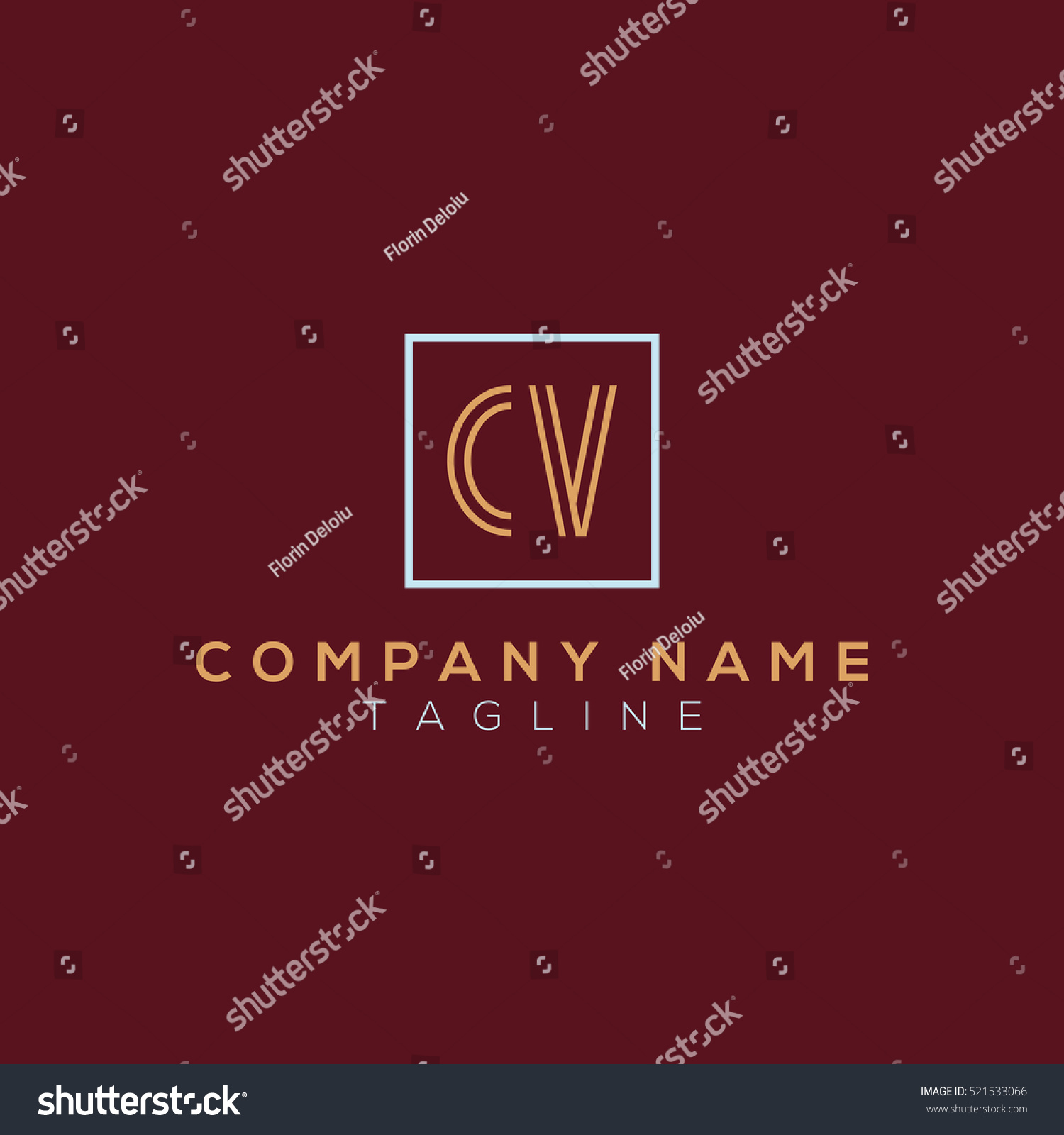 Cv Logo Stock Vector (Royalty Free) 521533066 | Shutterstock