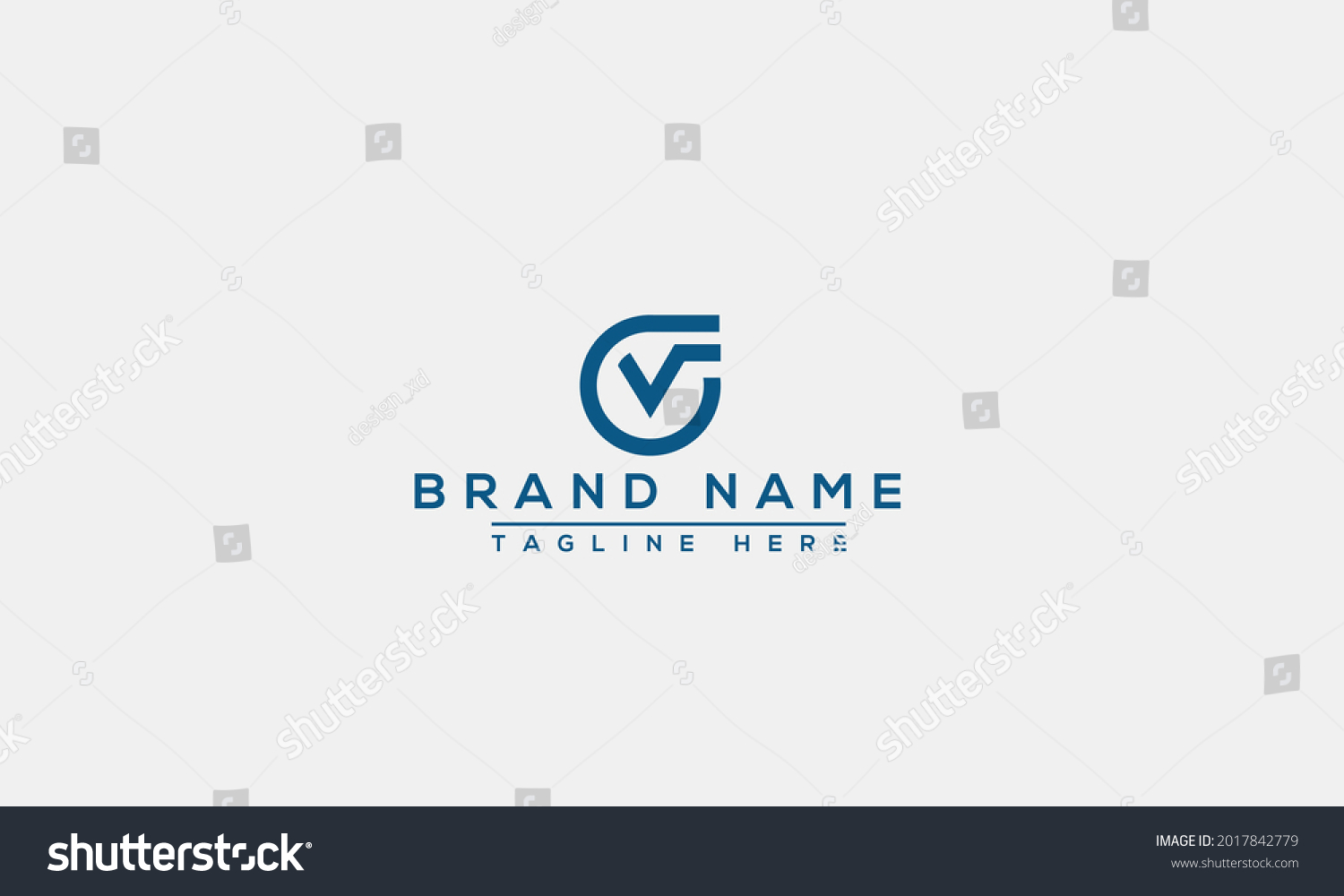 Cv Logo Design Template Vector Graphic Stock Vector (Royalty Free ...