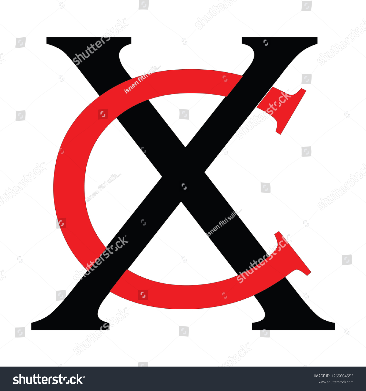 Cx Letter Vector Logo Stock Vector (Royalty Free) 1265604553 | Shutterstock