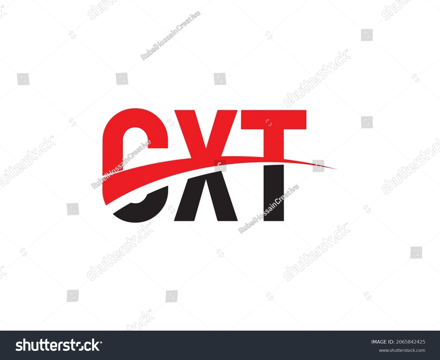 Cxt Letter Initial Logo Design Vector Stock Vector (Royalty Free ...