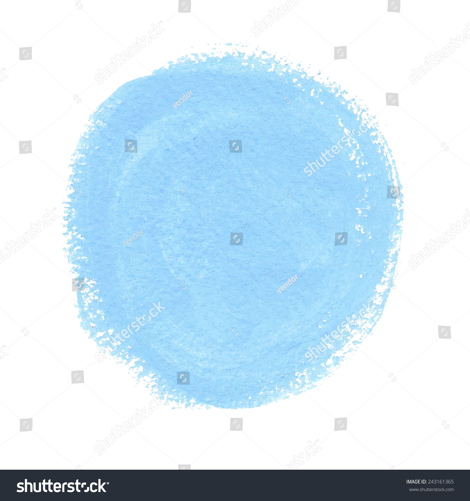 Cyan Acrylic Paint Vector Circle Stock Vector (Royalty Free) 243161365 ...