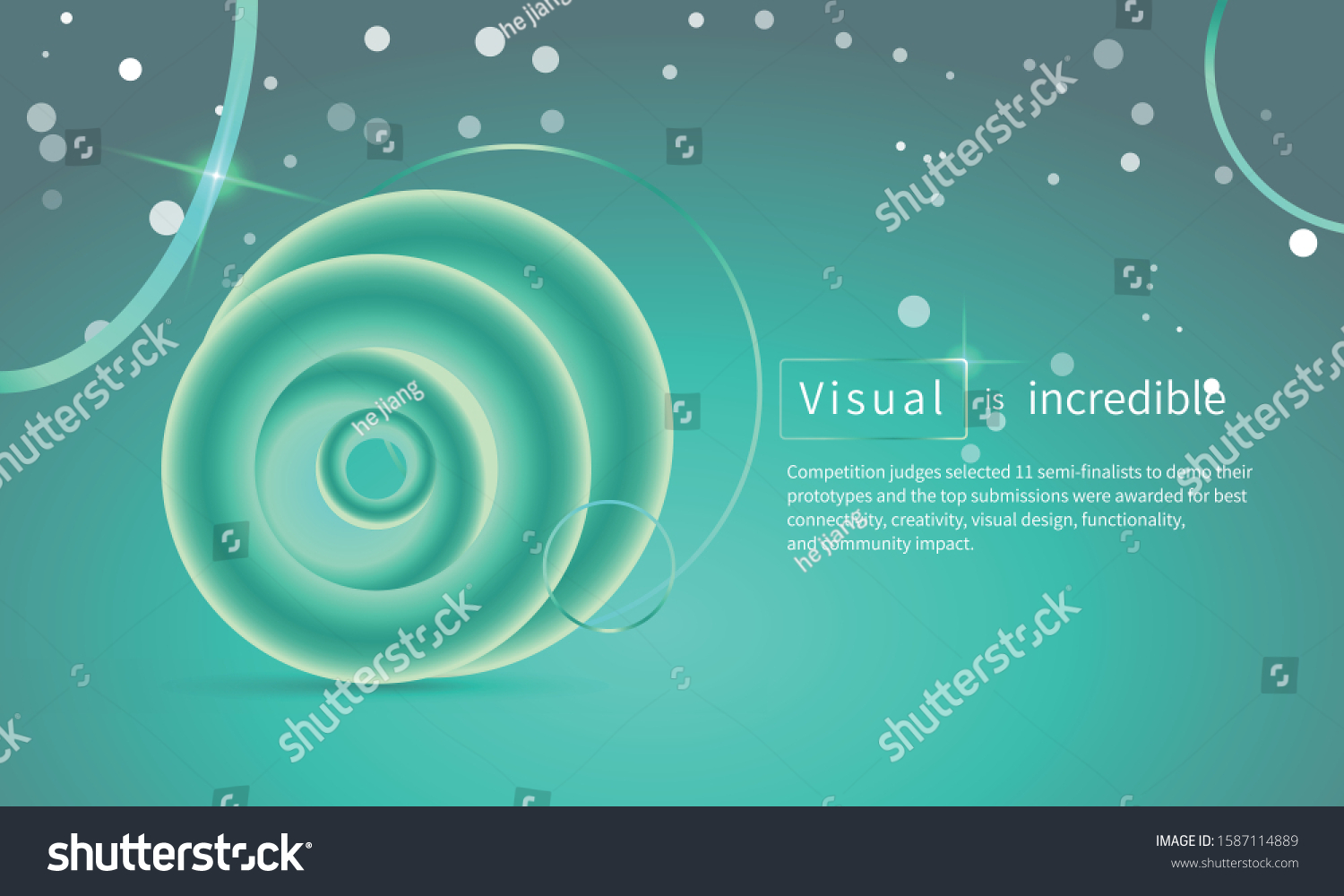 Cyan Technology Fantasy Vector Background Stock Vector (Royalty Free ...