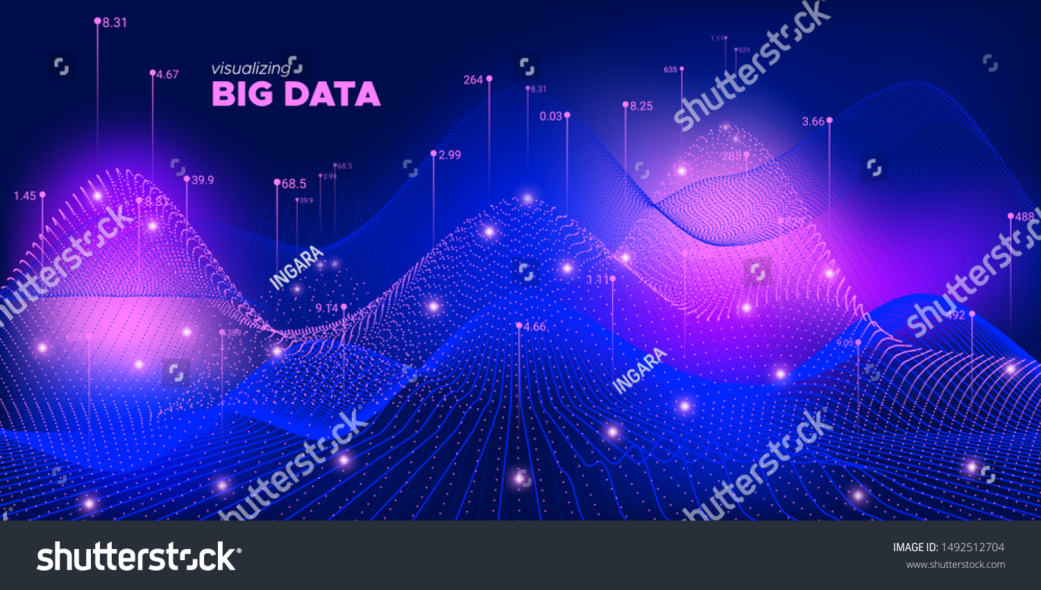 Cyber Big Data Screen Violet Statistic: เวกเตอร์สต็อก (ปลอดค่าลิขสิทธิ์ ...