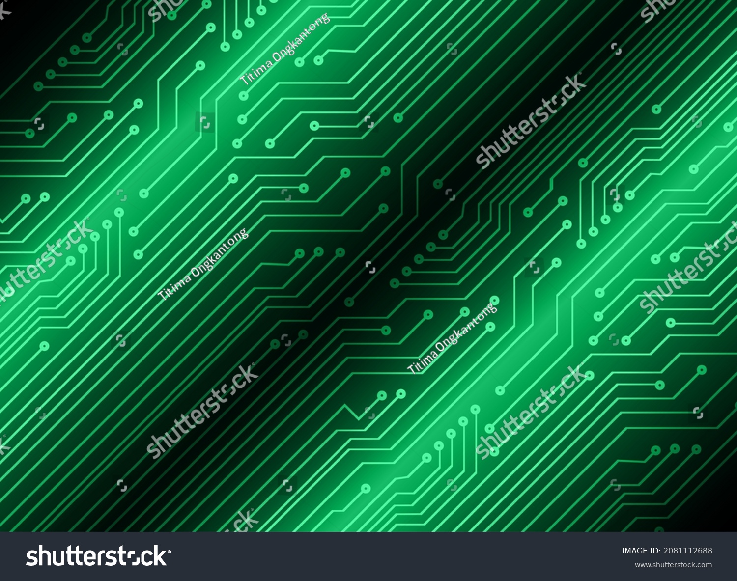 Cyber Circuit Future Technology Concept Background Stock Vector ...