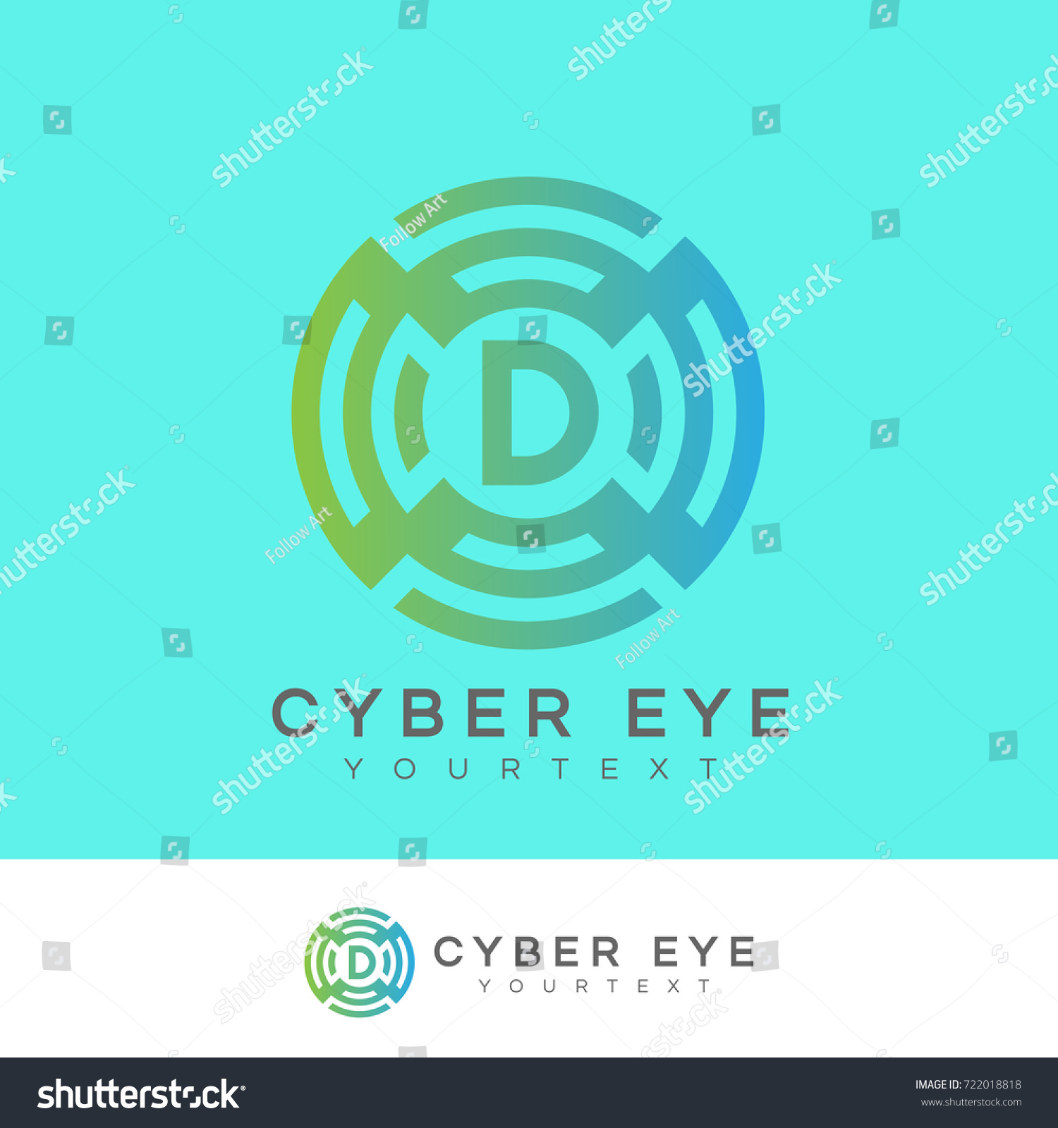 Cyber Eye Initial Letter D Logo: Vector có sẵn (miễn phí bản quyền ...