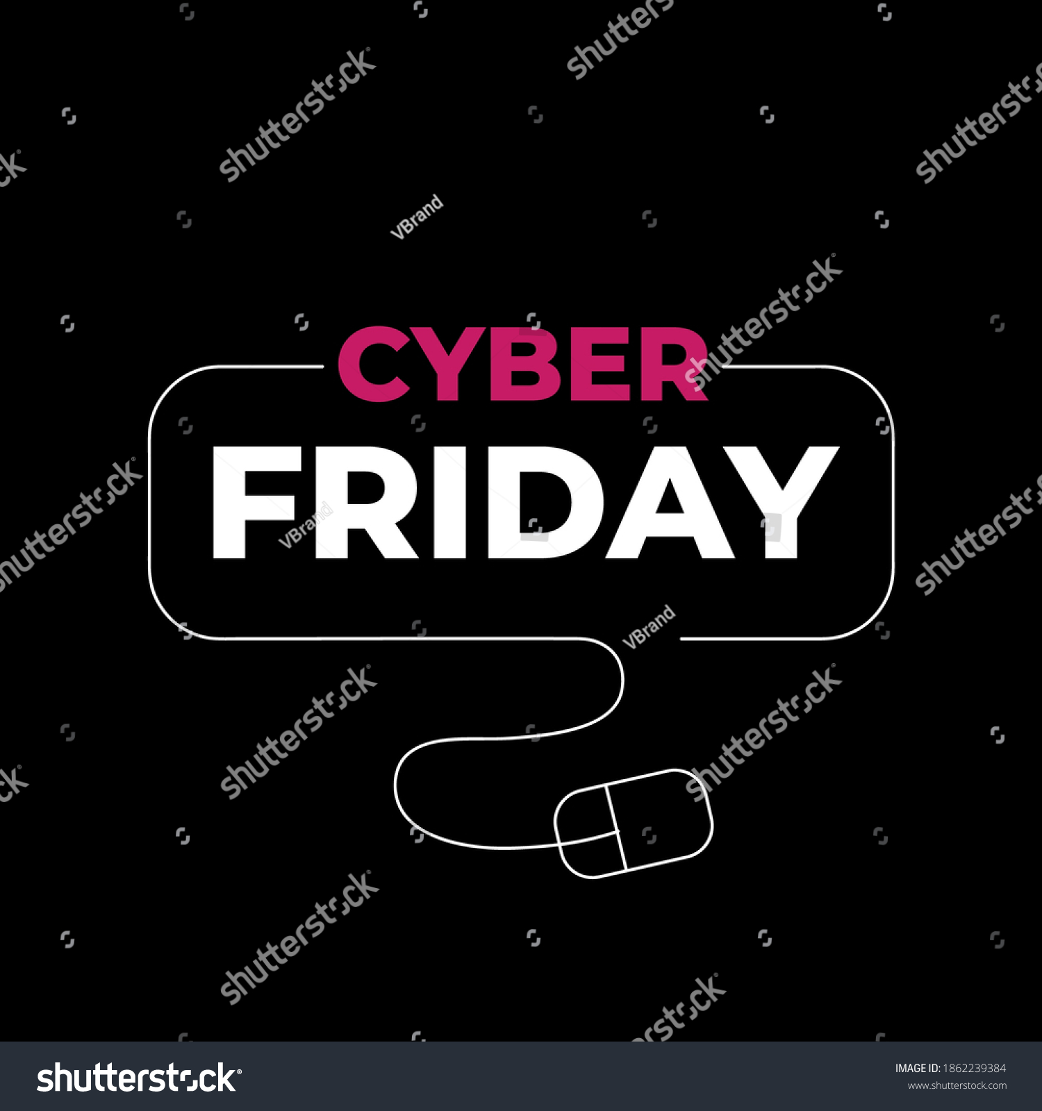 Cyber Friday Banner Template Vector Stock Vector (Royalty Free ...