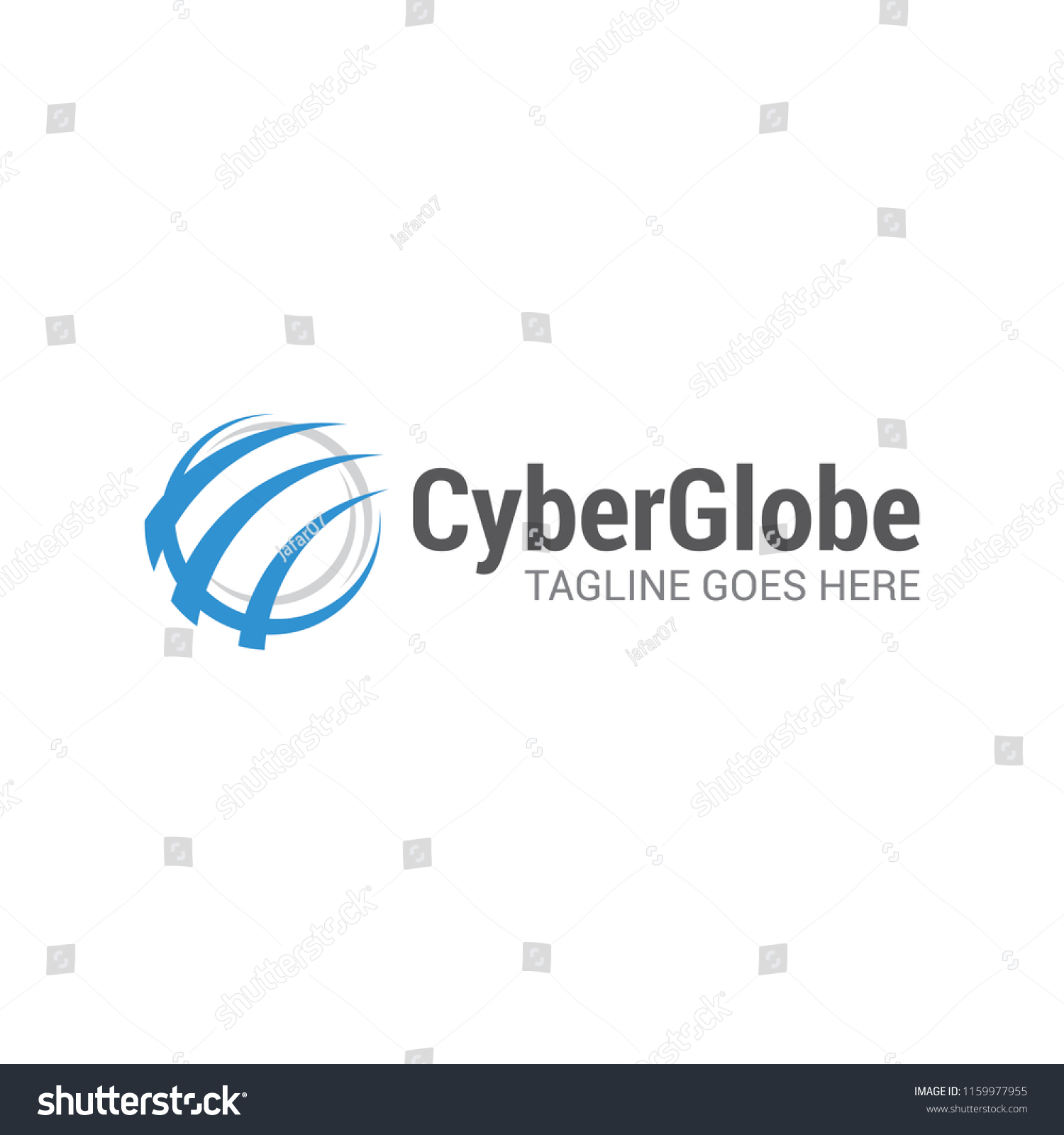 Cyber Globe Abstract Logo Icon Vector Stock Vector (Royalty Free ...