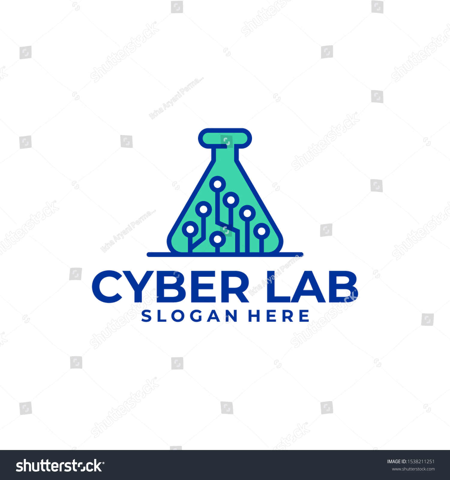 Cyber Logo Design Vector Image: เวกเตอร์สต็อก (ปลอดค่าลิขสิทธิ์ ...