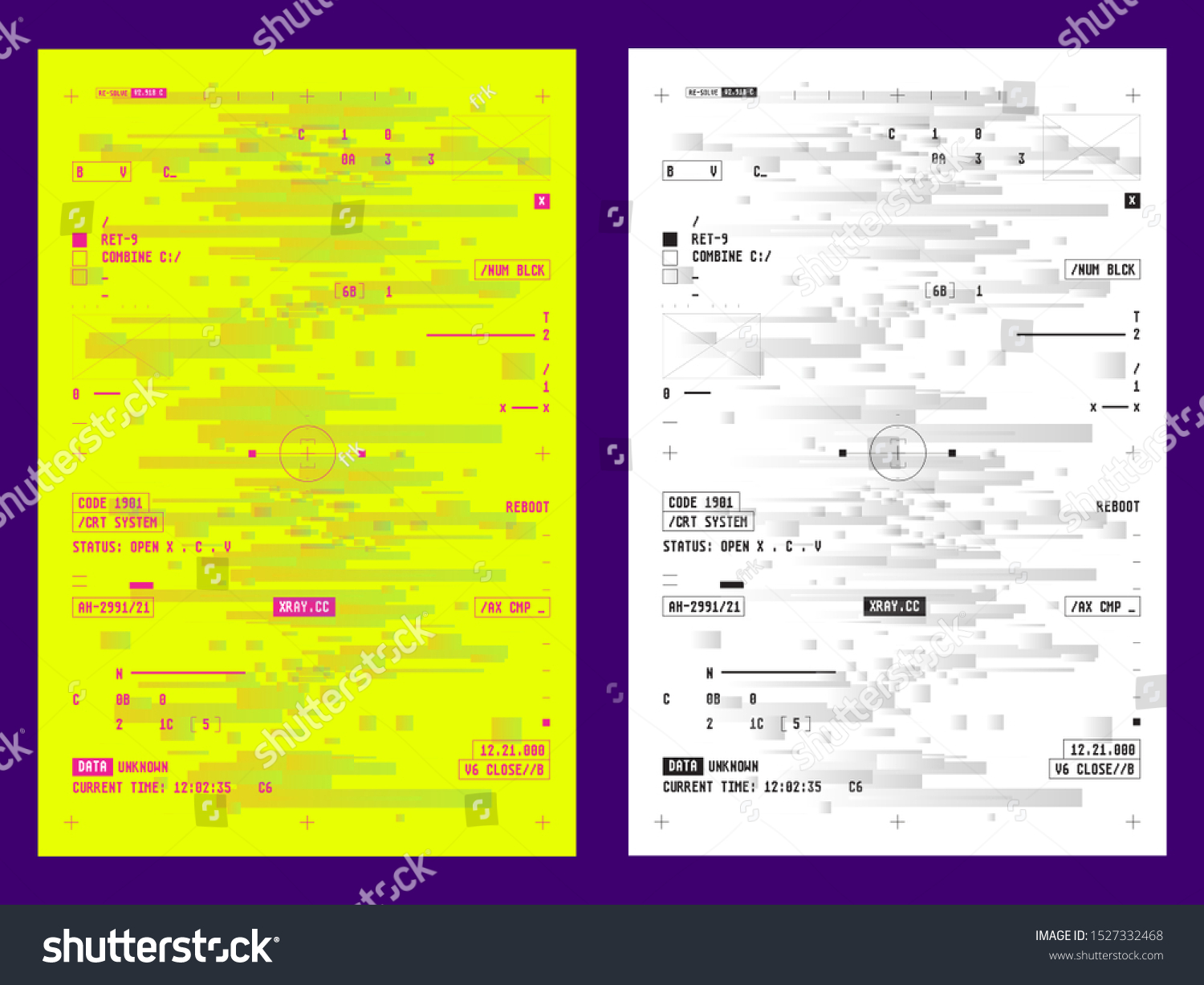 Cyber Punk Modern User Interface Elements Stock Vector (Royalty Free ...