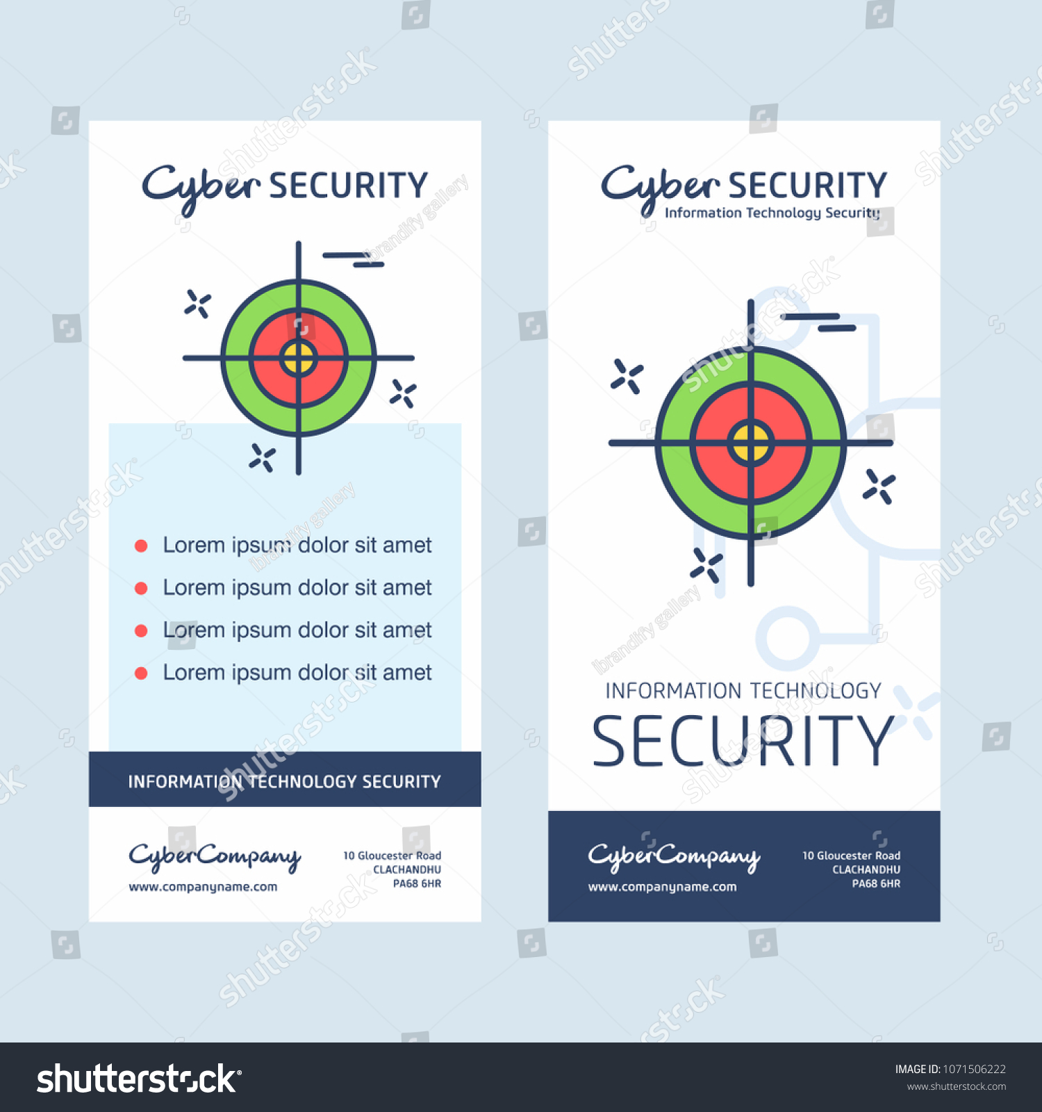 Cyber Security Banner Design Vector Stock Vector (Royalty Free ...