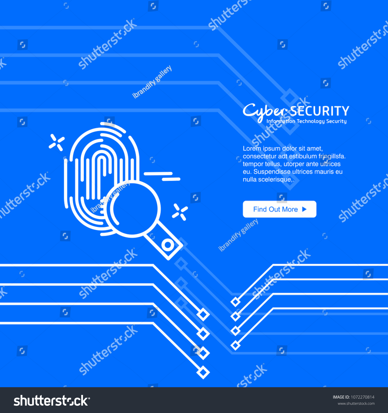Cyber Security Banner Design Vector Stock Vector (Royalty Free ...