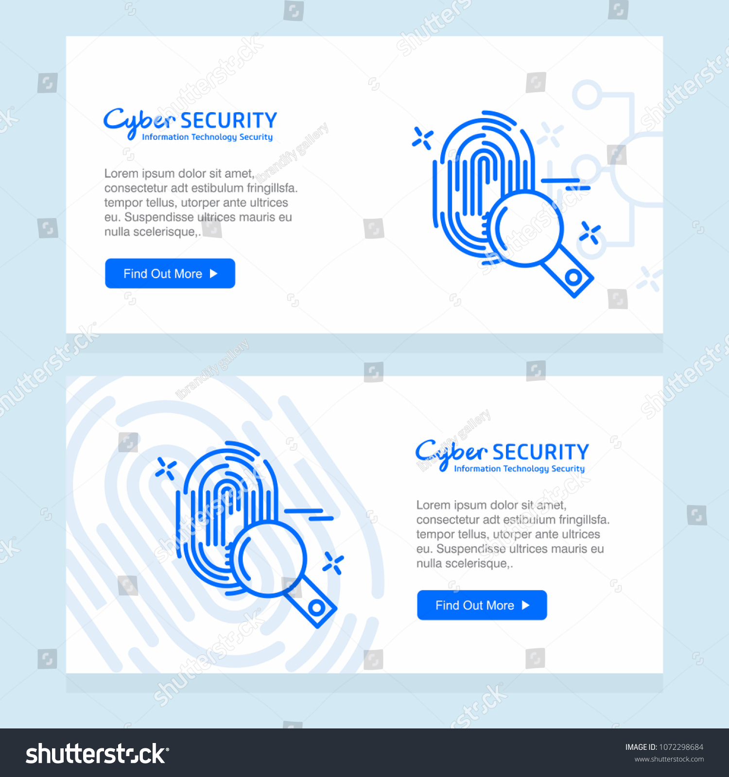 Cyber Security Banner Design Vector Stock Vector (Royalty Free ...