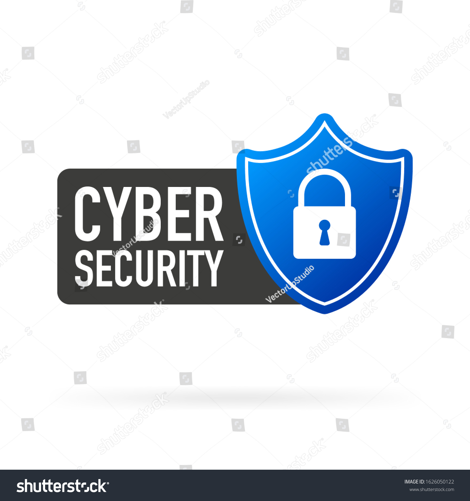 Cyber Security Vector Logo Shield Check: เวกเตอร์สต็อก (ปลอดค่า ...