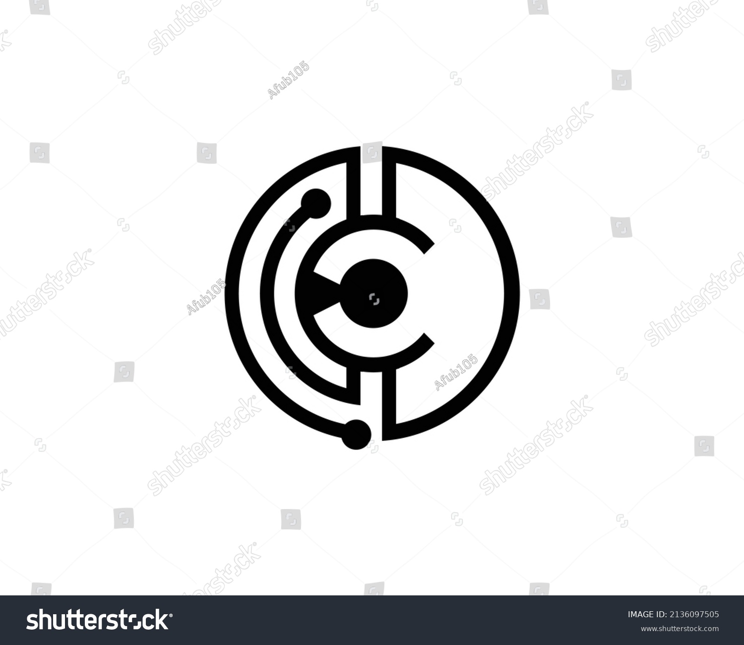 Cyber Technology Letter Cd Dc Logo Stock Vector (Royalty Free ...