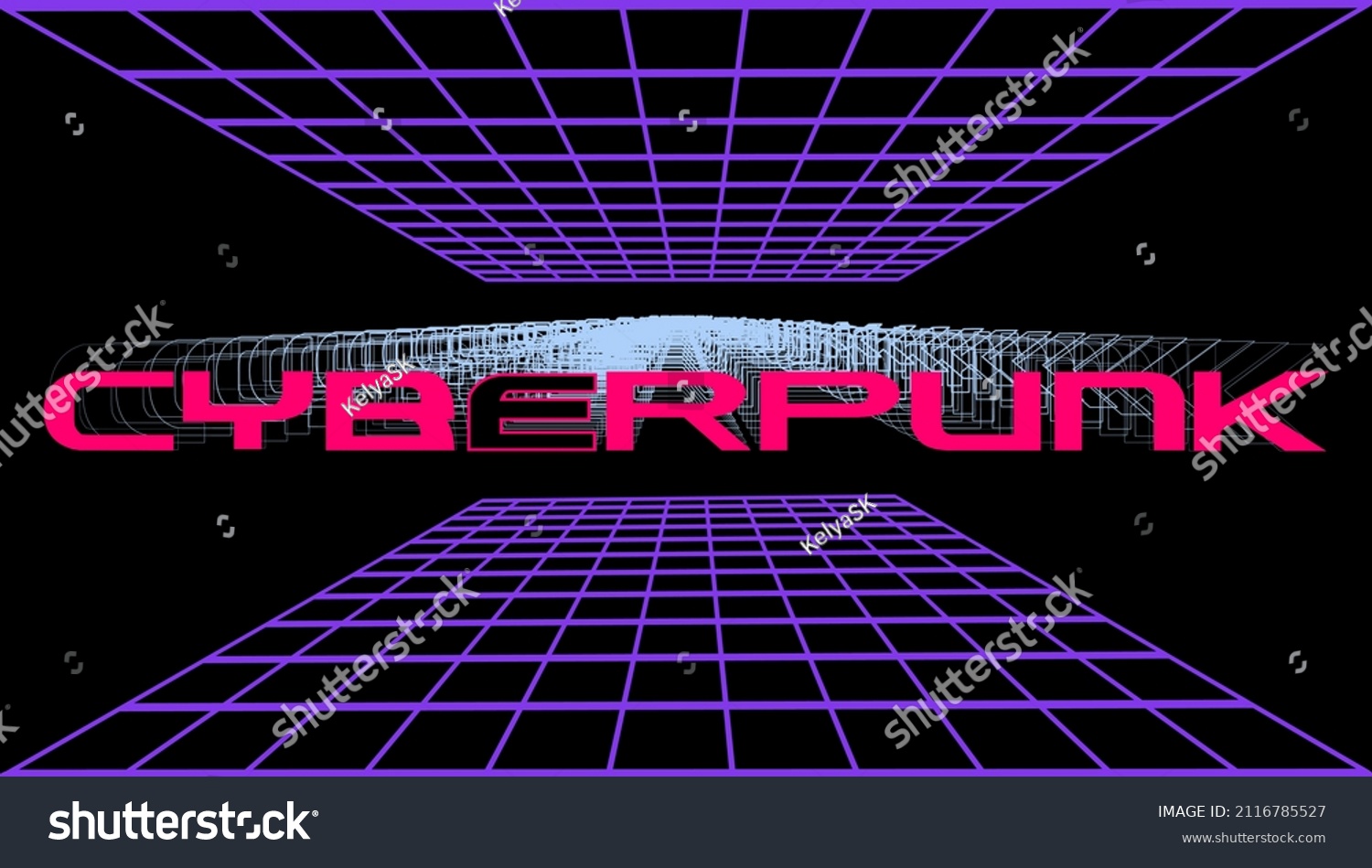 Cyberpunk Text Effect Editable Art Game Stock Vector (Royalty Free ...