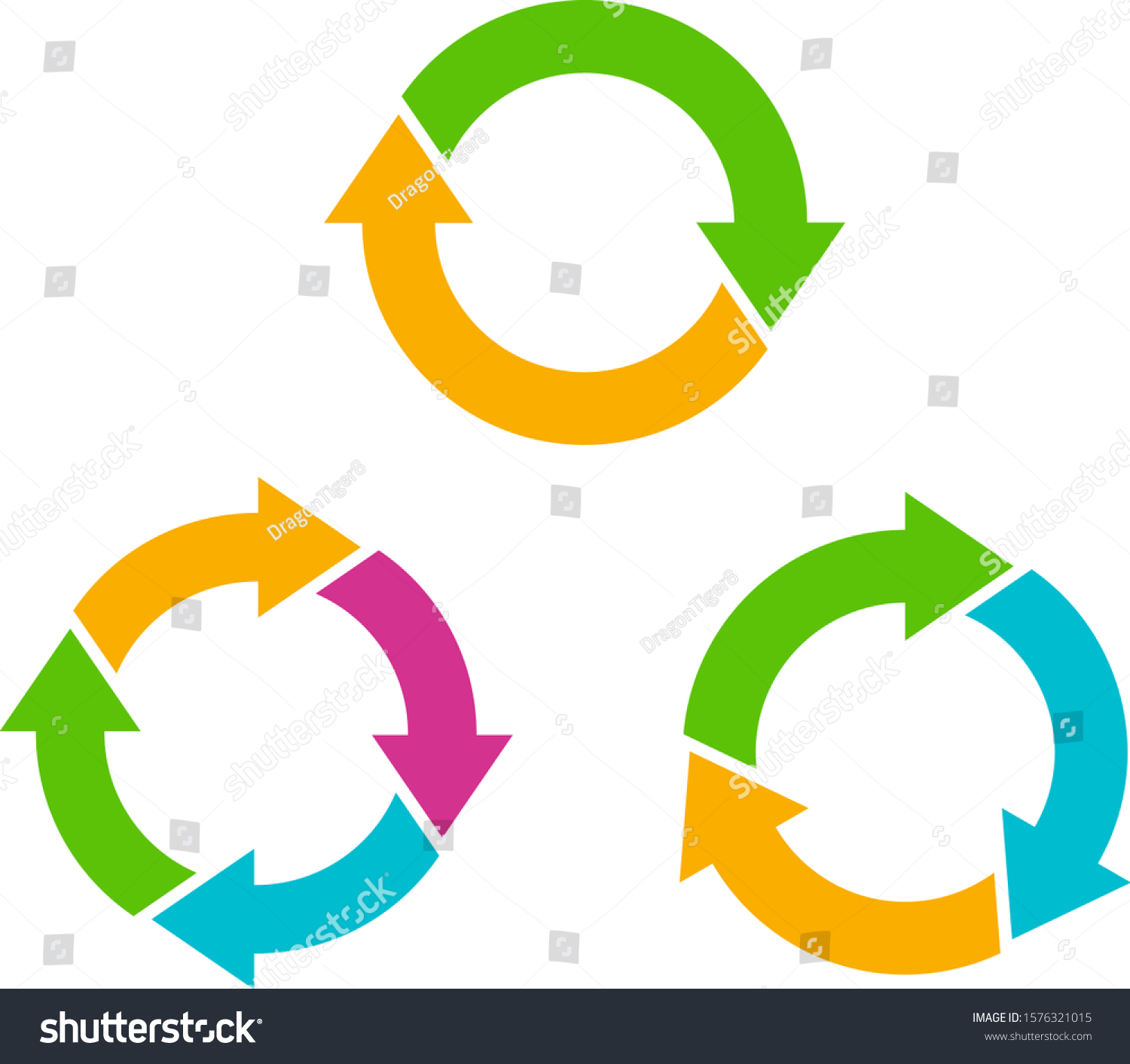 Cycle Flowchart Arrow Icon Collection: เวกเตอร์สต็อก (ปลอดค่าลิขสิทธิ์ ...