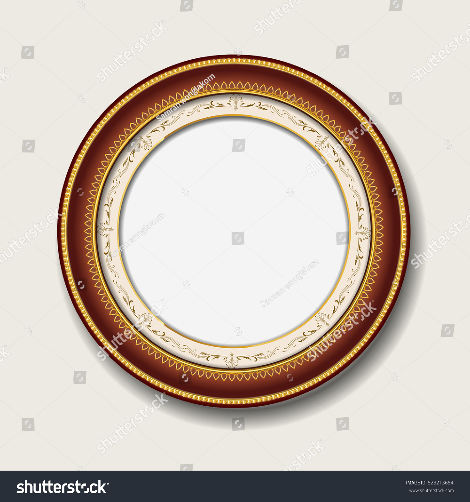 Cycle Gold Picture Frame Stock Vector (Royalty Free) 523213654 ...