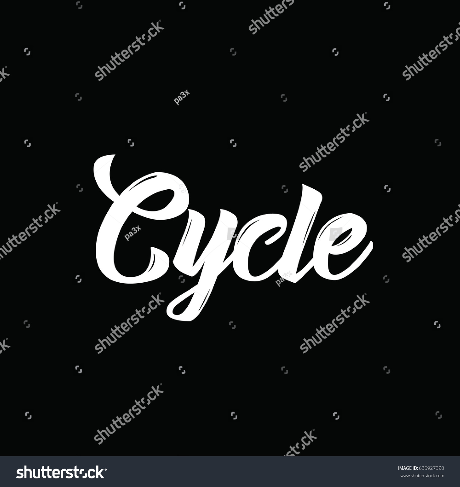Cycle Text Design Vector Calligraphy Typography: เวกเตอร์สต็อก (ปลอดค่า ...