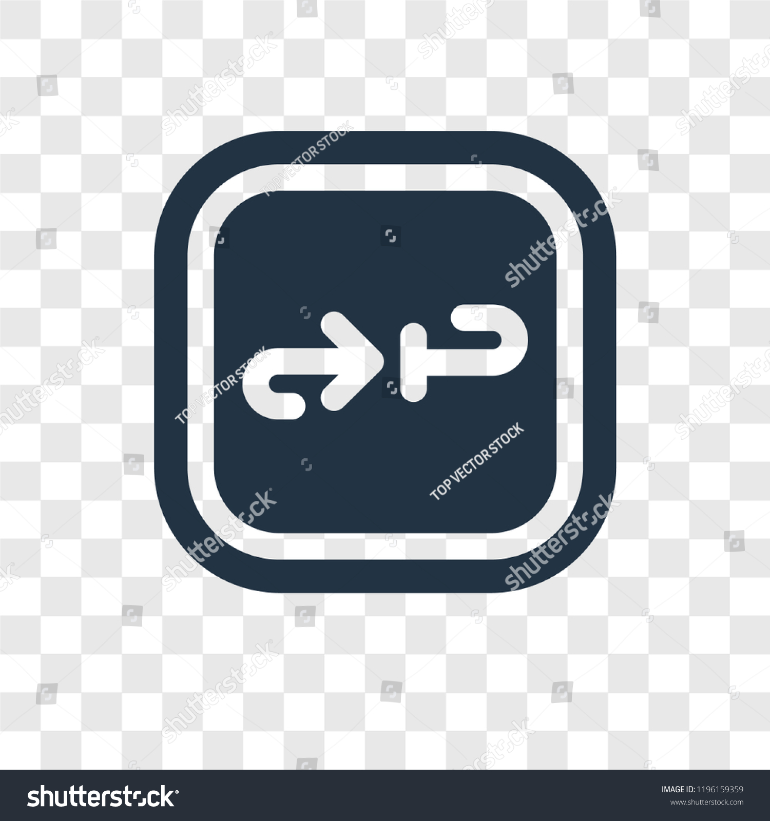 Cycle Vector Icon Isolated On Transparent Stock Vector (Royalty Free ...