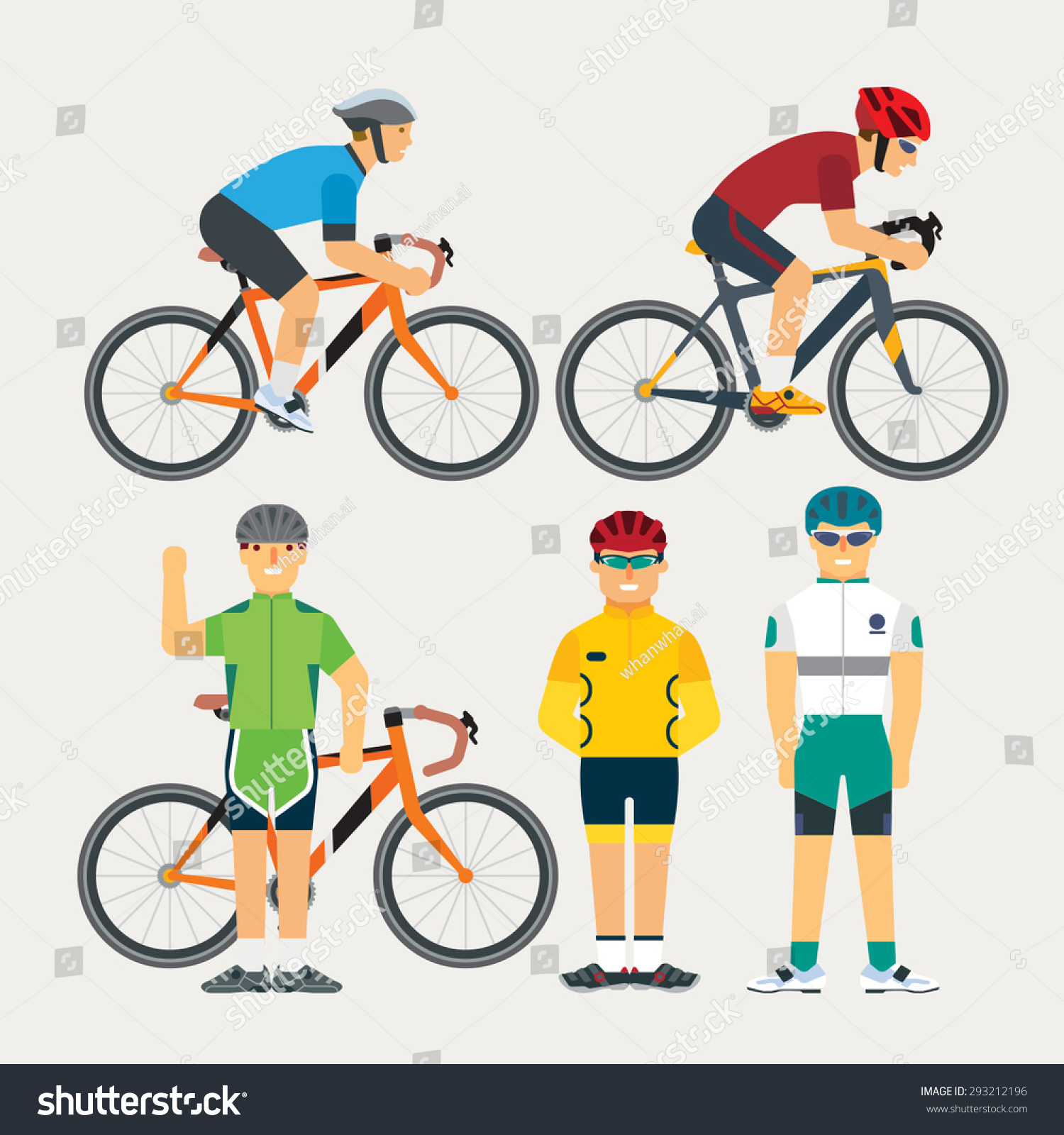 Cycling Stock Vector (Royalty Free) 293212196 | Shutterstock